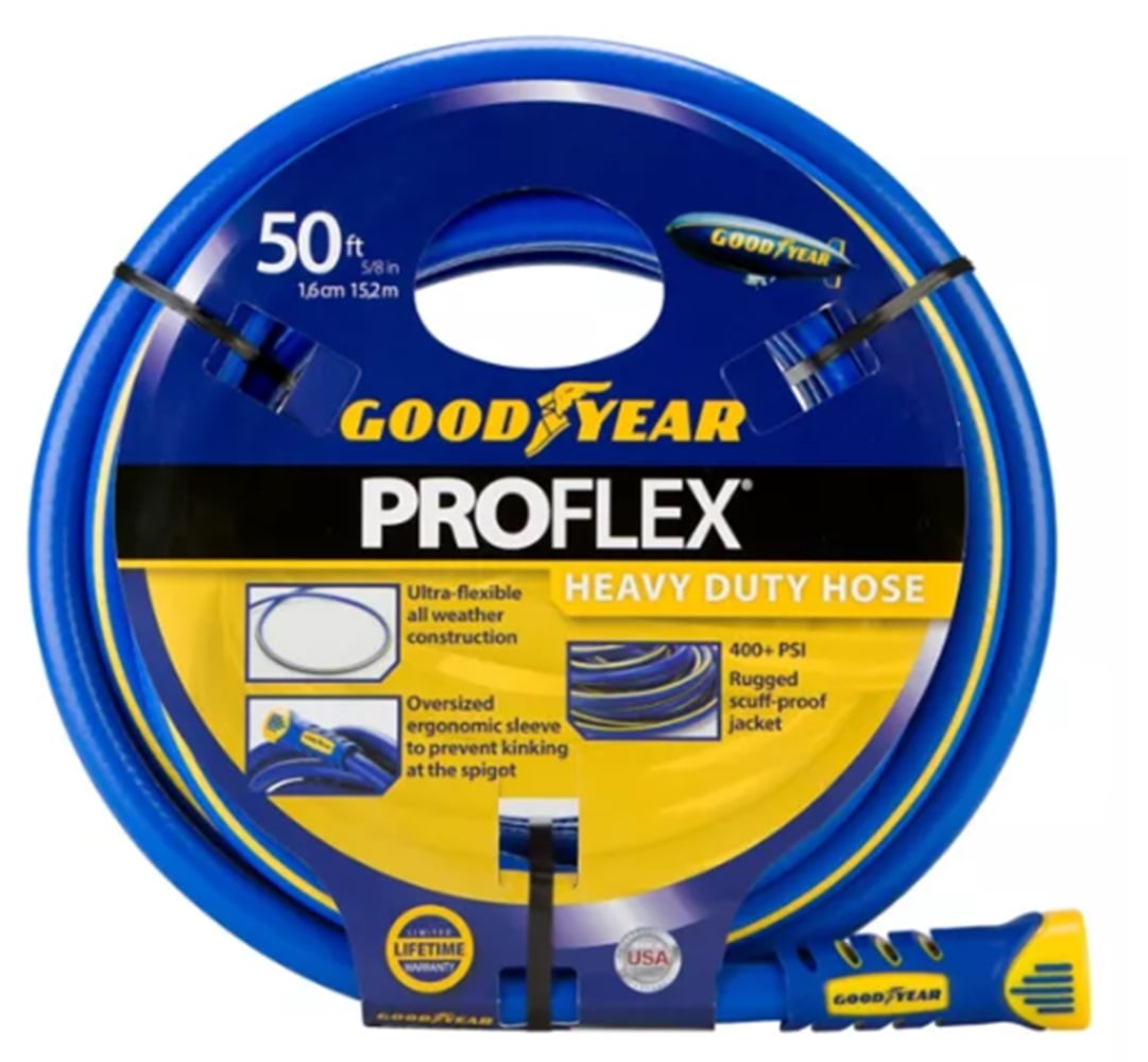 Goodyear CGYBGY58050 PROFLEX 5/8 in. x 50 ft. Heavy-Duty Garden Water ...