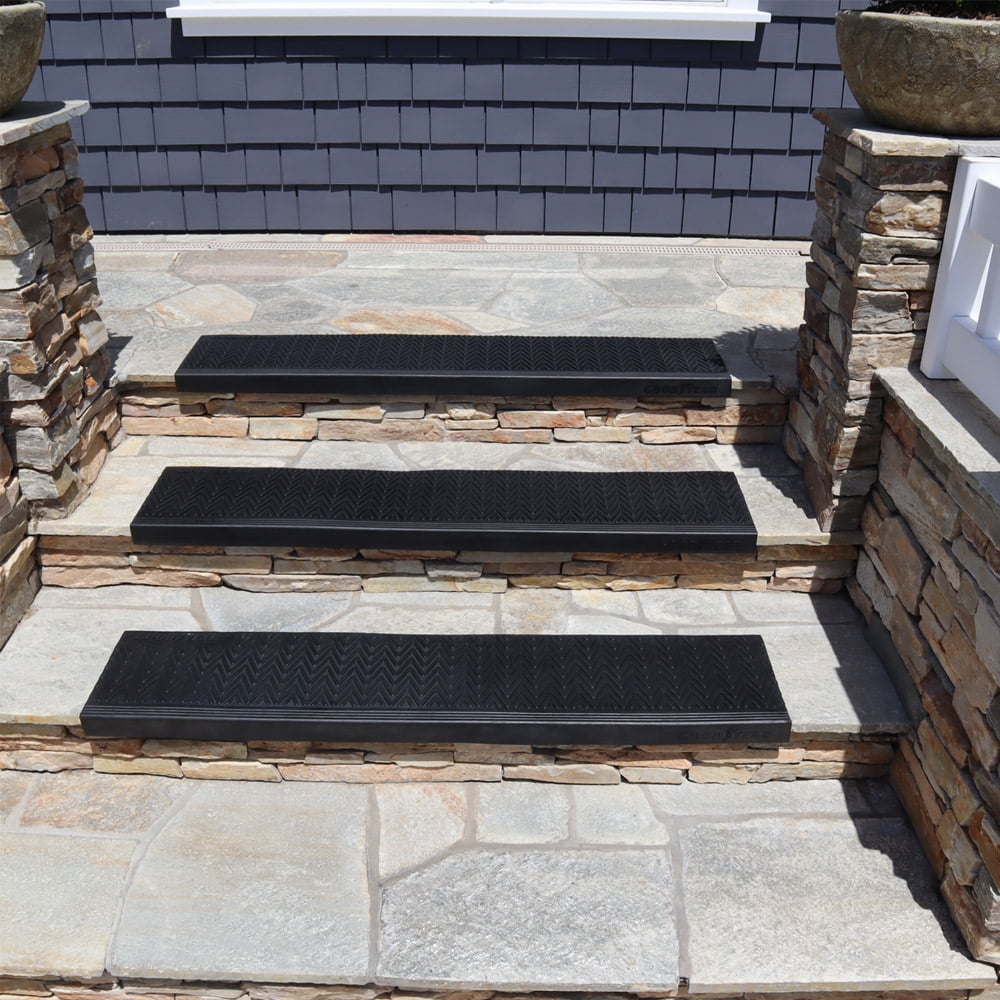 Goodyear "Commercial Moderna" Rubber Stair Treads - 10" x 48" (6 Pack ...