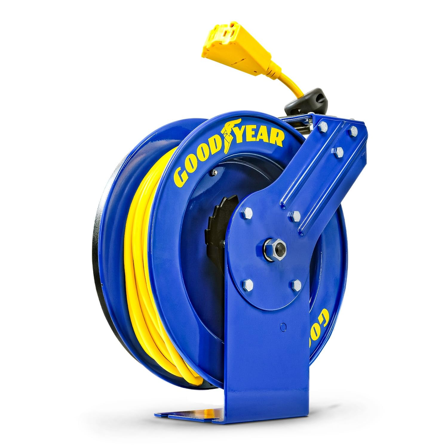 Goodyear Extension Cord Reel Retractable 12AWG x 80' Feet 3C SJTOW ...