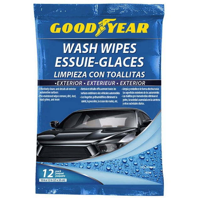Goodyear GY3253 Car Detailing Exterior Surface Cleaning Wipes (12 Pack ...