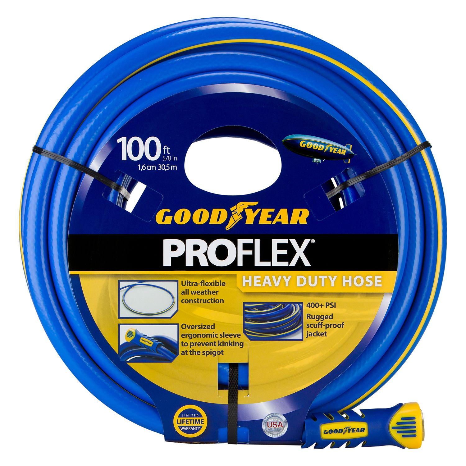 Goodyear PROFLEX 5/8 in. x 100ft Heavy-Duty Garden Water Hose ...
