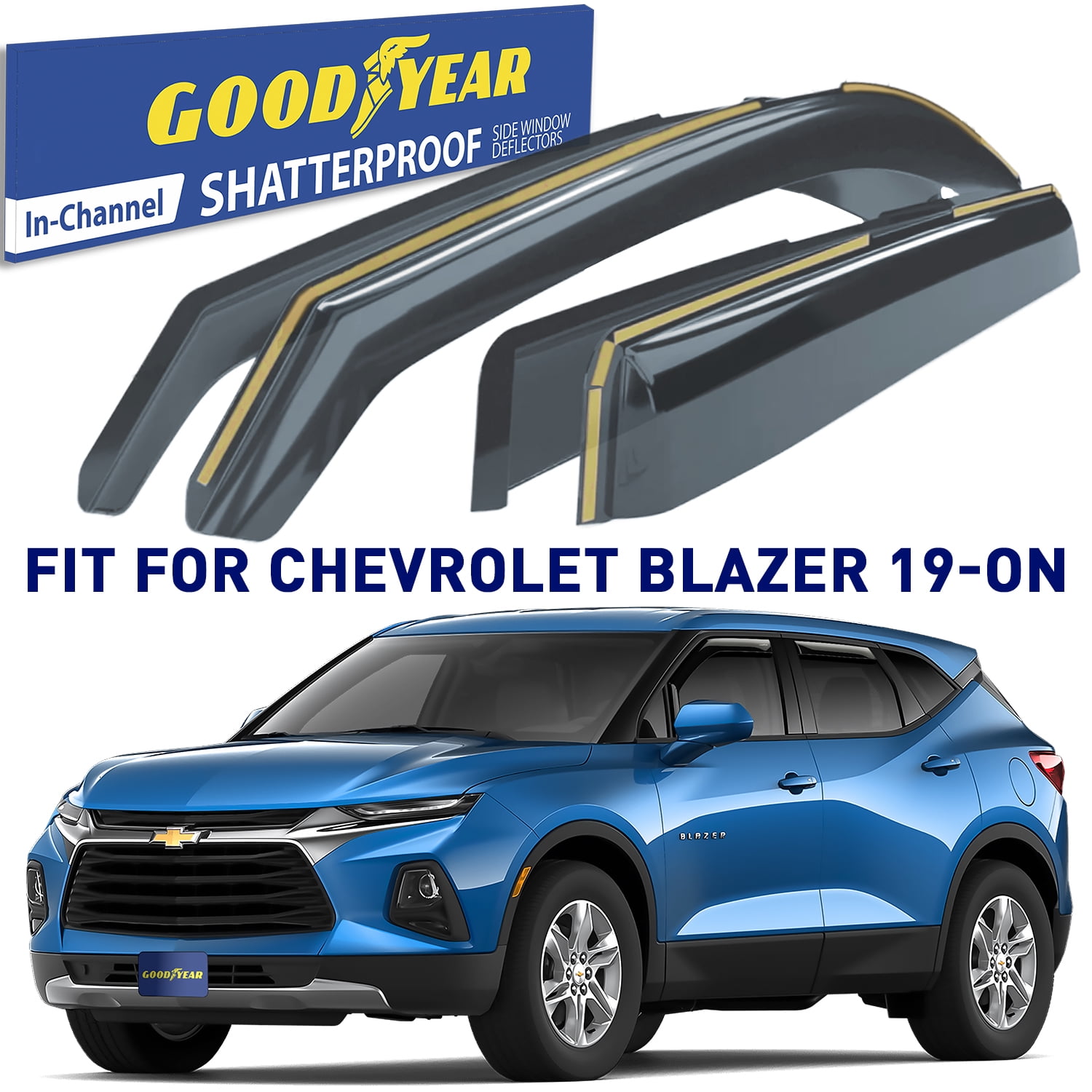 Goodyear Shatterproof in-Channel Window Deflectors for Chevrolet (Chevy ...