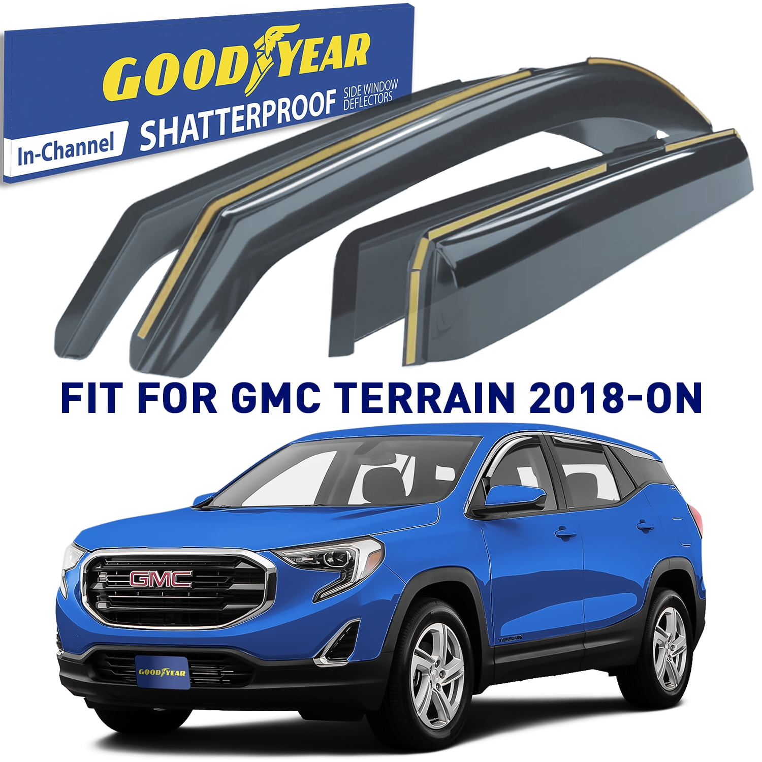 Goodyear Shatterproof in-Channel Window Deflectors for GMC Terrain 2018 ...