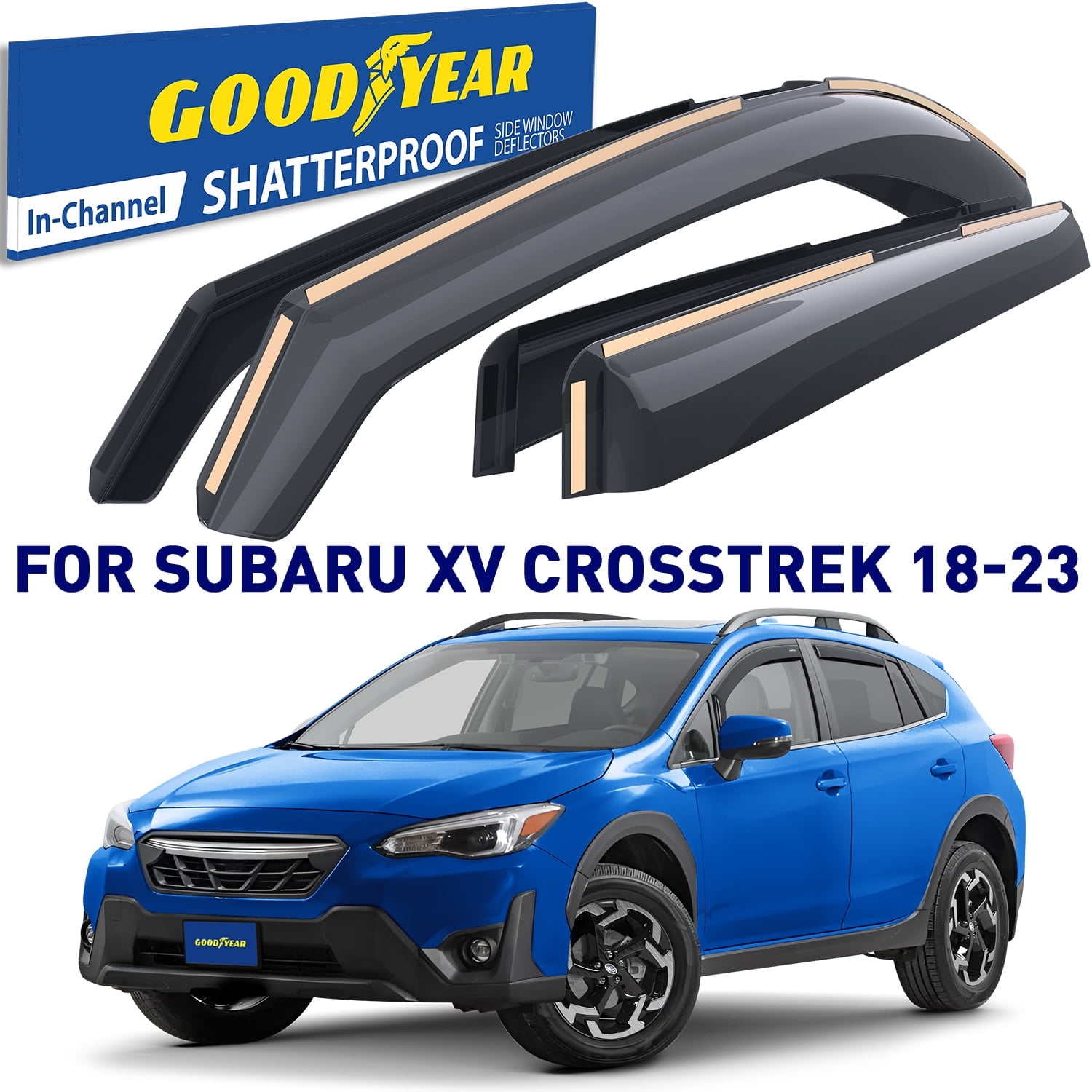Goodyear Shatterproof in-Channel Window Deflectors for Subaru XV ...