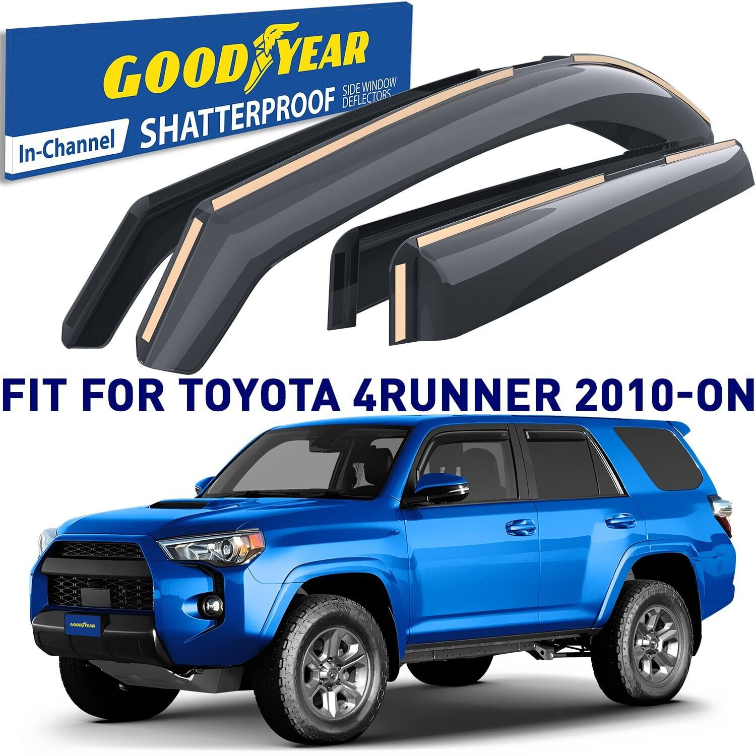 Goodyear Shatterproof in-Channel Window Deflectors for Trucks Toyota ...