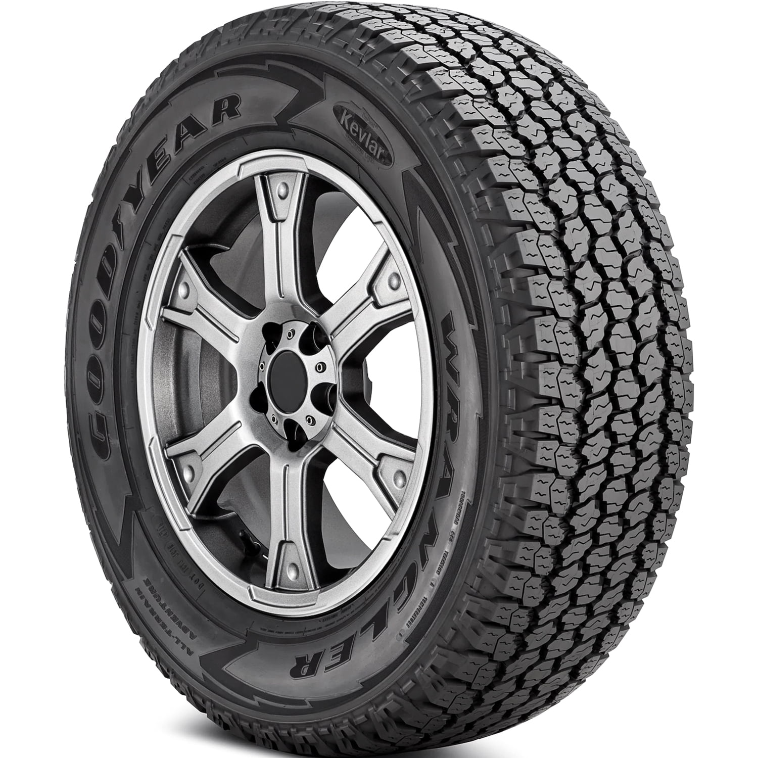 Goodyear Wrangler All-Terrain Adventure with Kevlar 255/65R18 111 T Tire - Walmart.com
