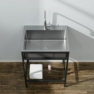 Wilprep Stainless Steel Kitchen Sink Commercial Work Table Utility Sink ...