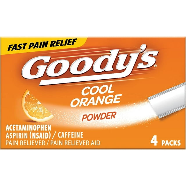 Goodys Extra Strength Headache Powder, Cool Orange Flavor, Dissolve ...