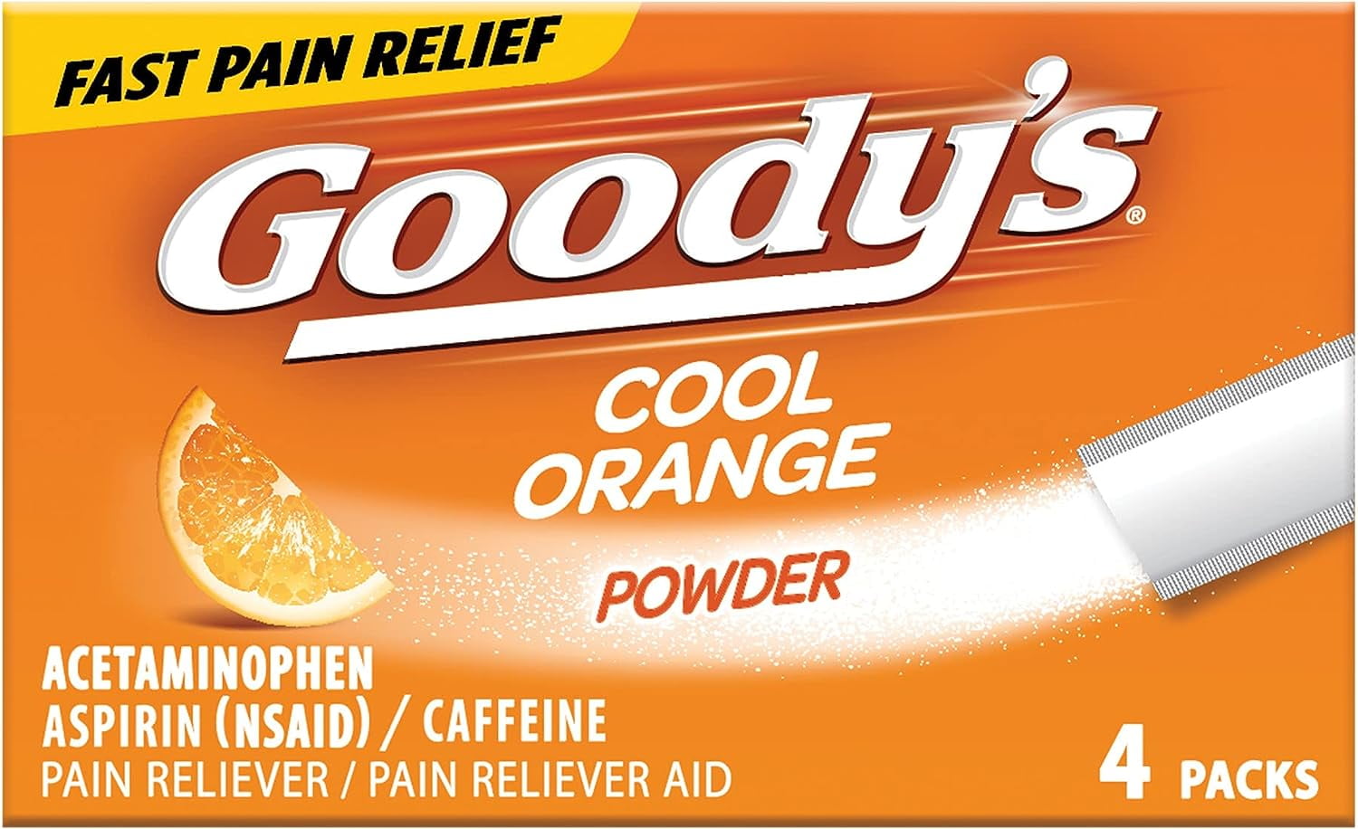 Goodys Extra Strength Headache Powder, Cool Orange Flavor, Dissolve ...