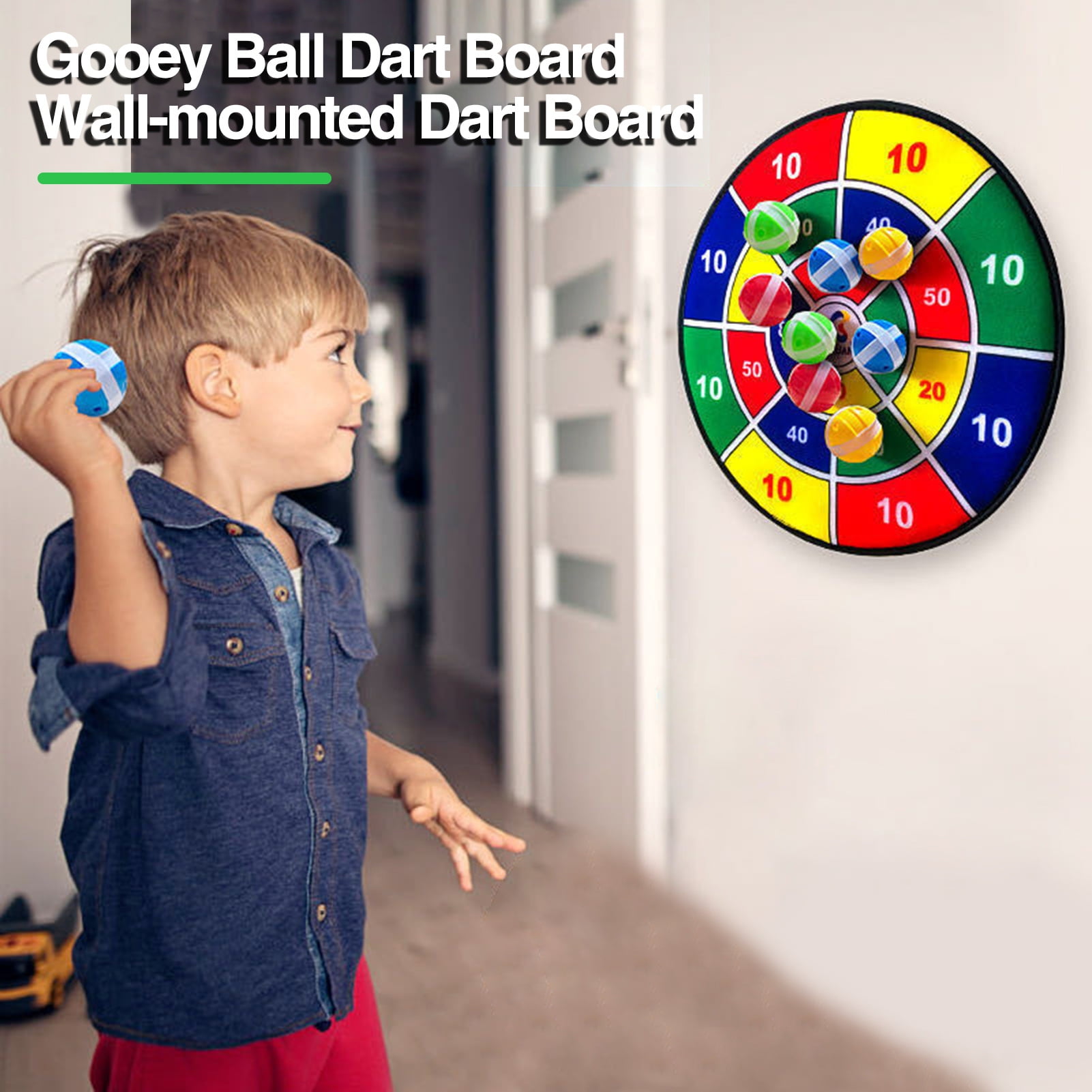 Gooey Ball Dart Board - Sticky Balls Animal Print Toy - Walmart.com