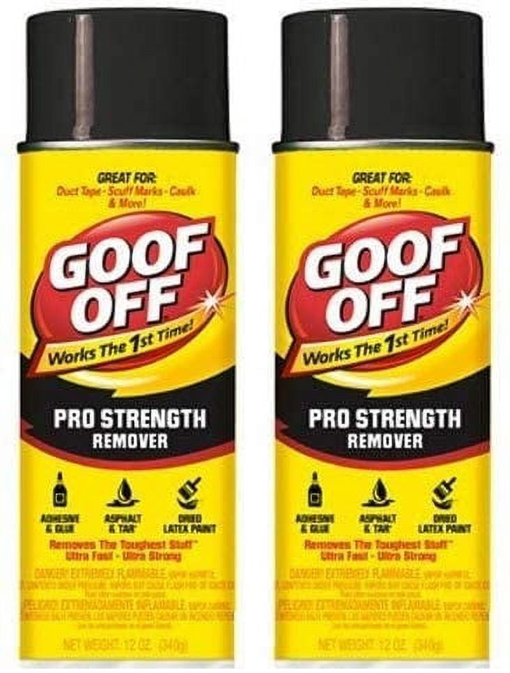 Goof Off FG658 Professional Strength Remover, Aerosol 12-Ounce (Twо ...