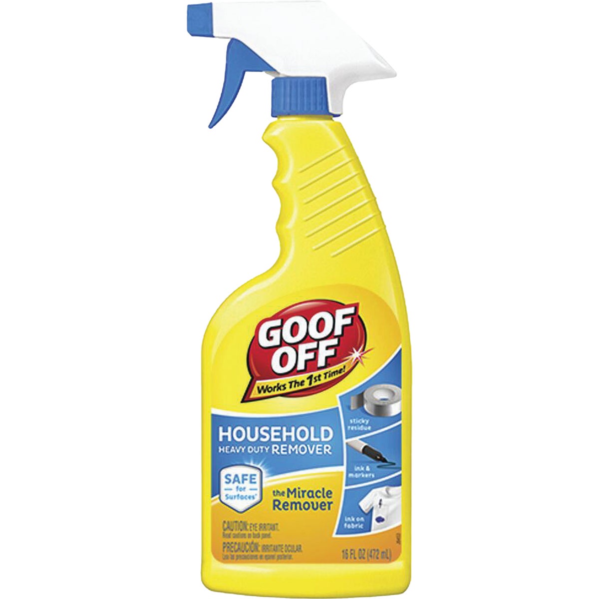 Goof Off FG720 Heavy Duty Spot Remover and Degreaser, Trigger Spray 16 ...