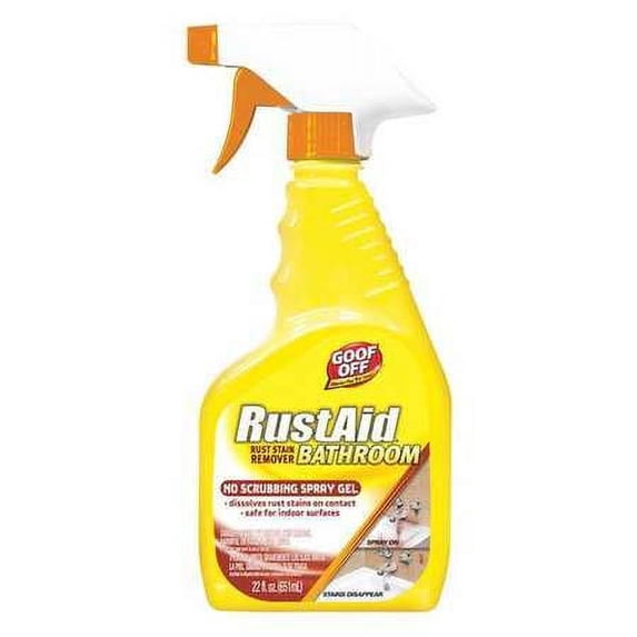 Goof Off RustAid 22 oz. Spray Bottle - Bathroom Rust Stain Remover ...