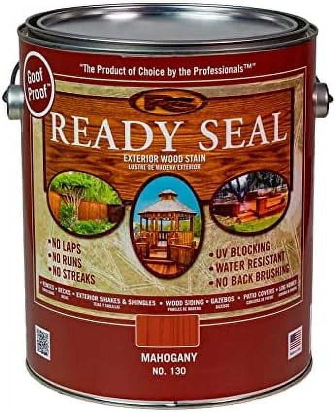 Goof Proof Semi-Transparent Mahogany Oil-Based Wood Stain and Sealer 1 ...