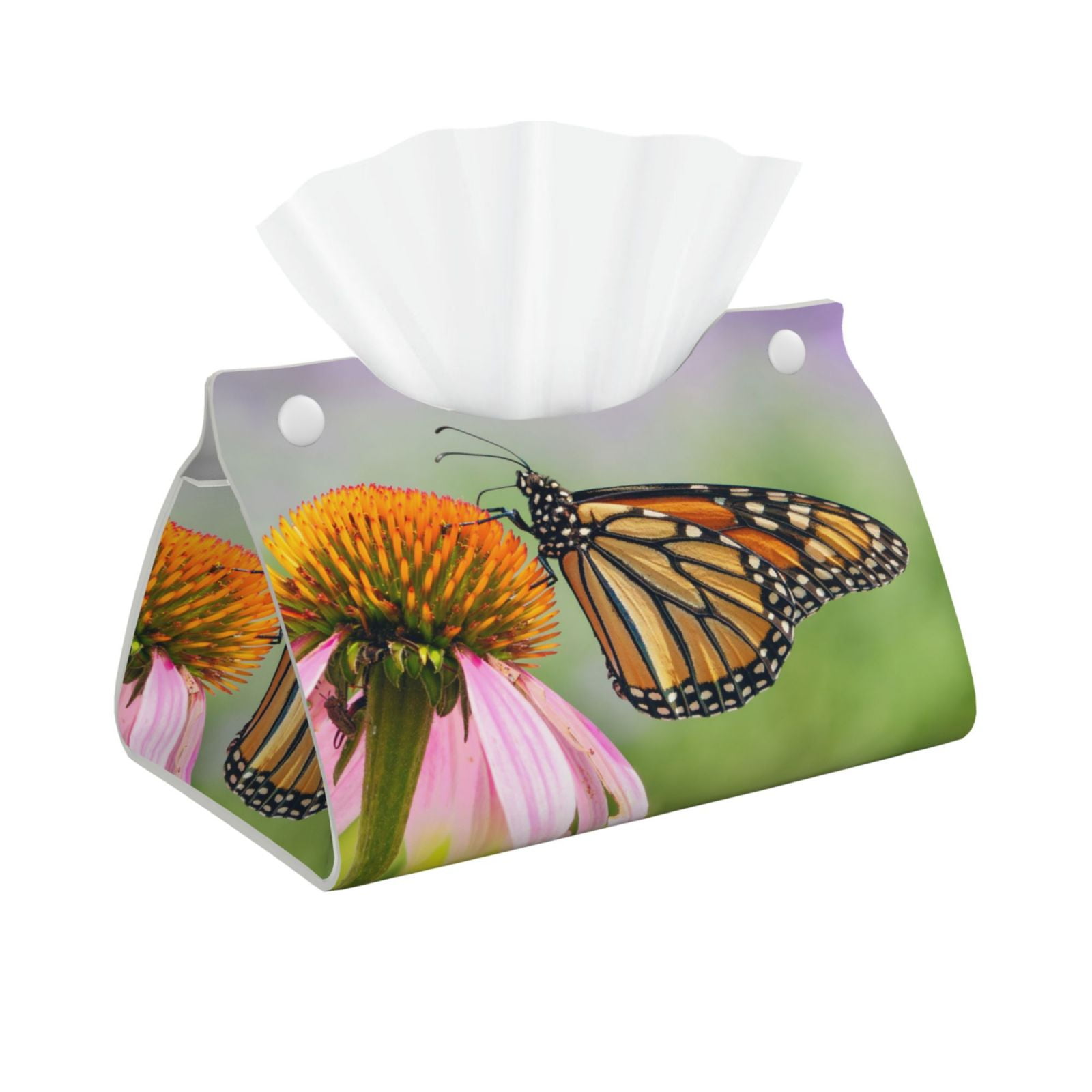 Goofa A monarch butterfly Pattern Triangle Square Tissue Box Cover ...