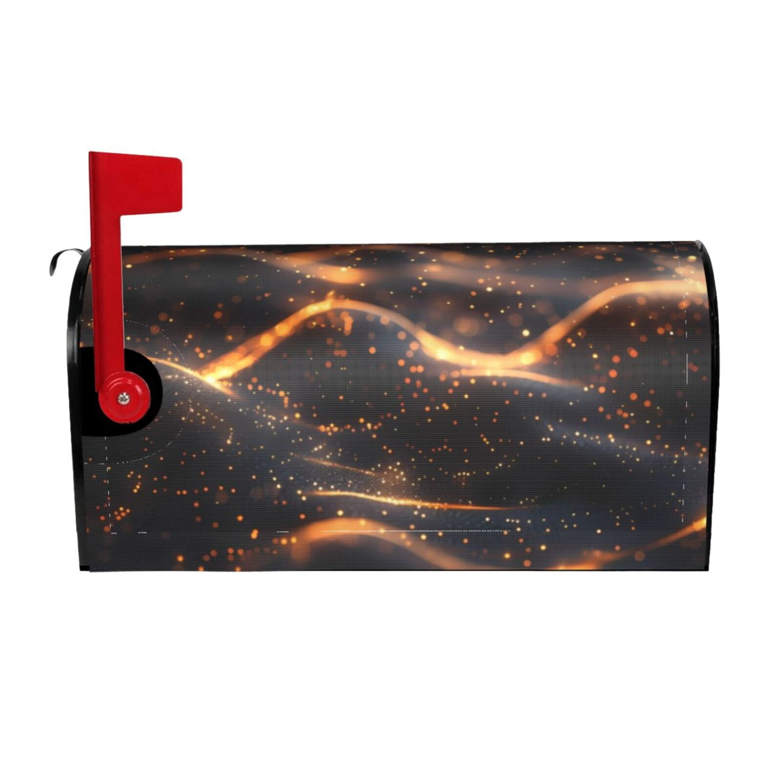 Goofa Abstract Glowing Wave Pattern Pattern Mailbox Cover, Mailbox ...