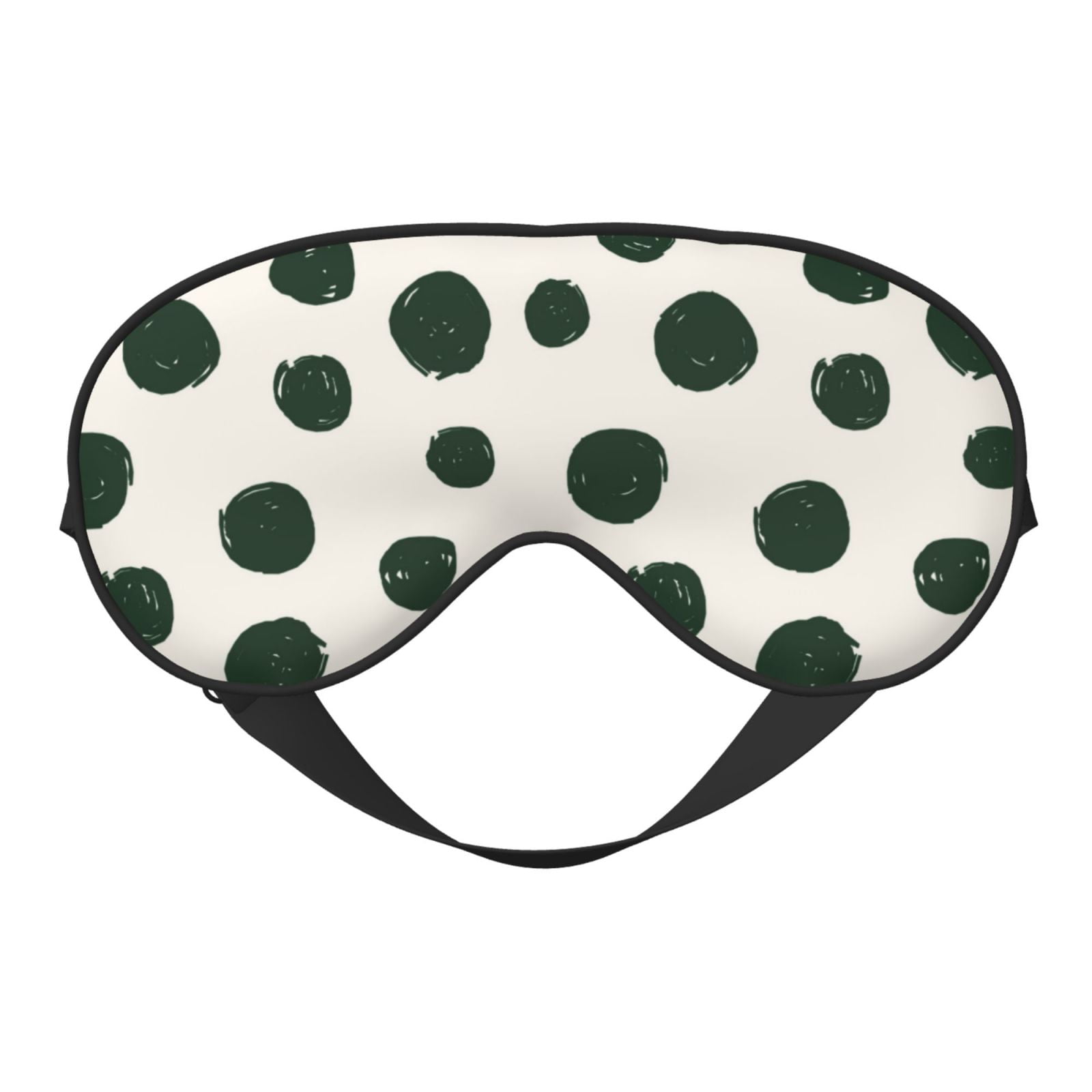 Goofa Abstract Green Polka Dot Printed Sleep Eye Mask for Men Women ...