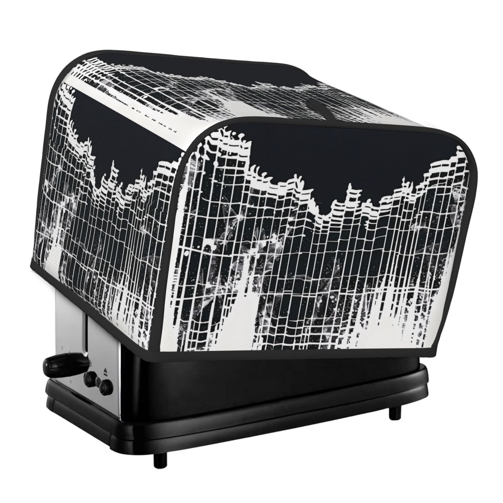 Goofa Abstract Red Sun Design Print Toaster Cover 4 Slice, Four Slice ...