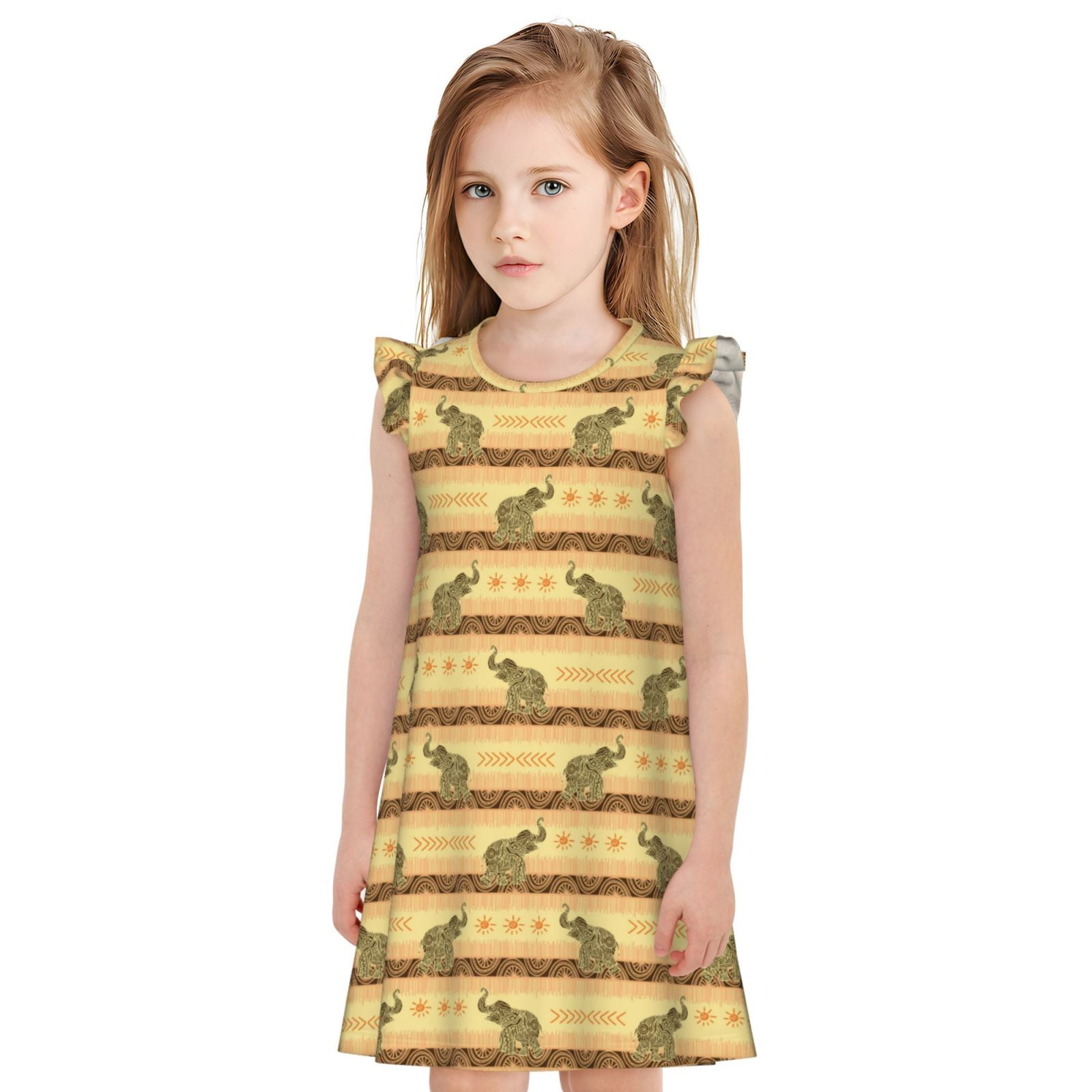 Goofa African tribal elephant Pattern Sweet & Sassy Girls' Nightgowns ...