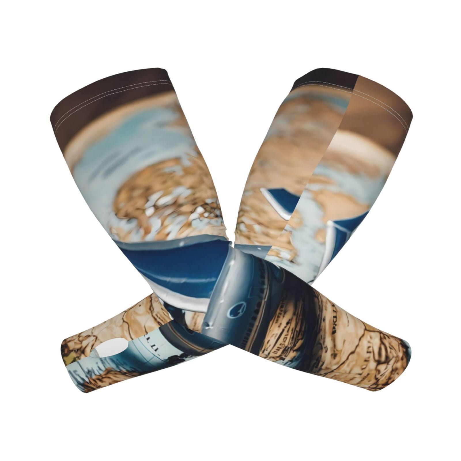 Goofa Airplane World Map Adventure Pattern UV Sun Protection Arm ...