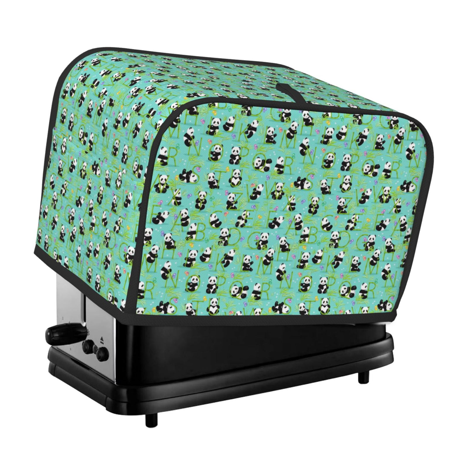 Goofa Alphabet And Panda Print Toaster Cover 2 Slice, Two Slice Bread ...
