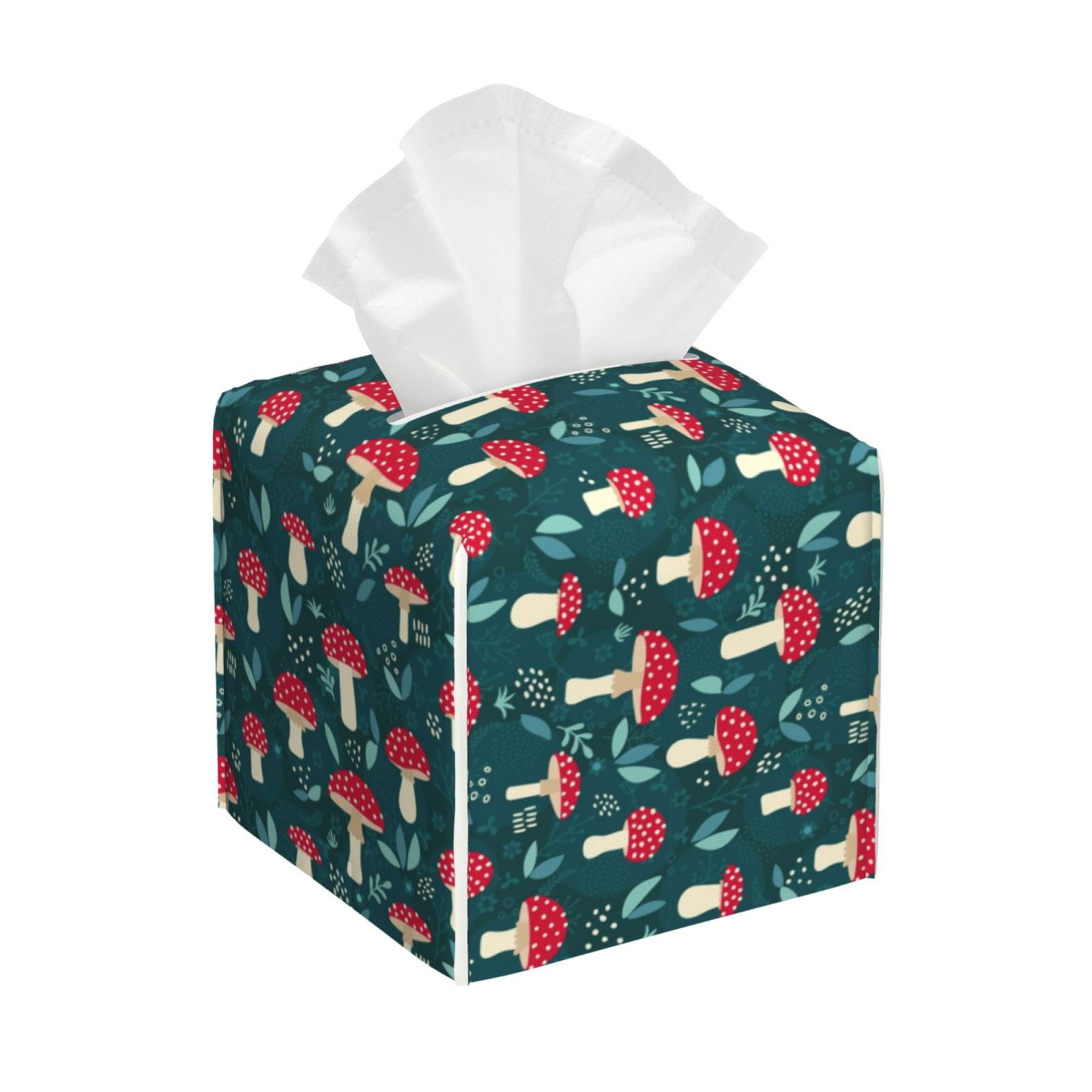 Goofa Amanita Mushroom Tissue Box Cover PVC Leather Tissue Holder ...