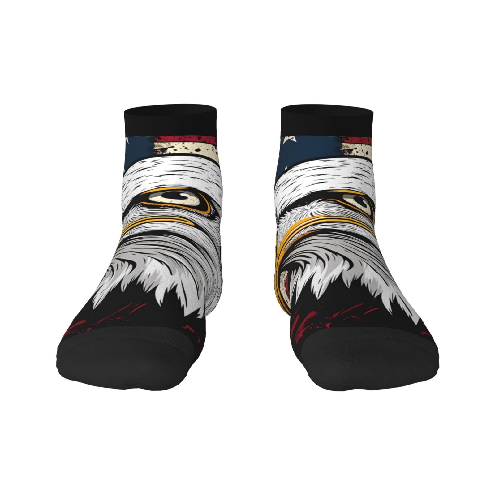 Goofa American Bald Eagle Pattern Non Slip Socks with Grips for Elderly ...