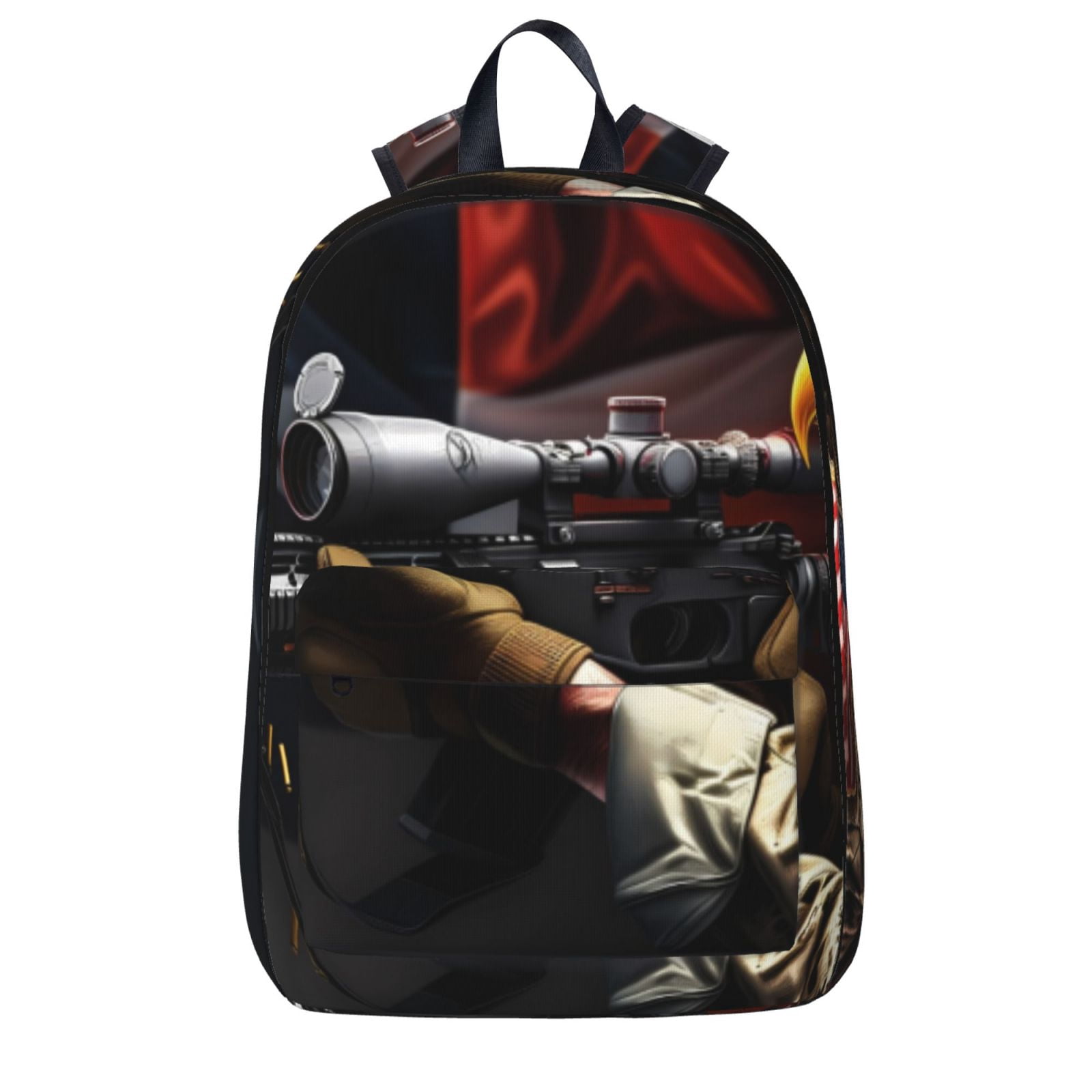 Goofa American Bald Eagle Warrior Printed Backpack,Laptop Backpack ...