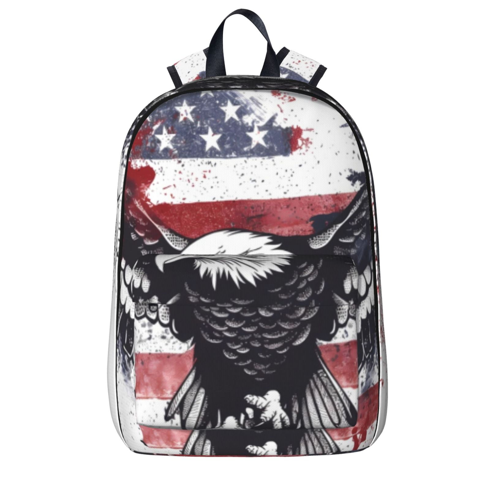 Goofa American Flag Eagle Art Printed Backpack,Laptop Backpack,Durable ...