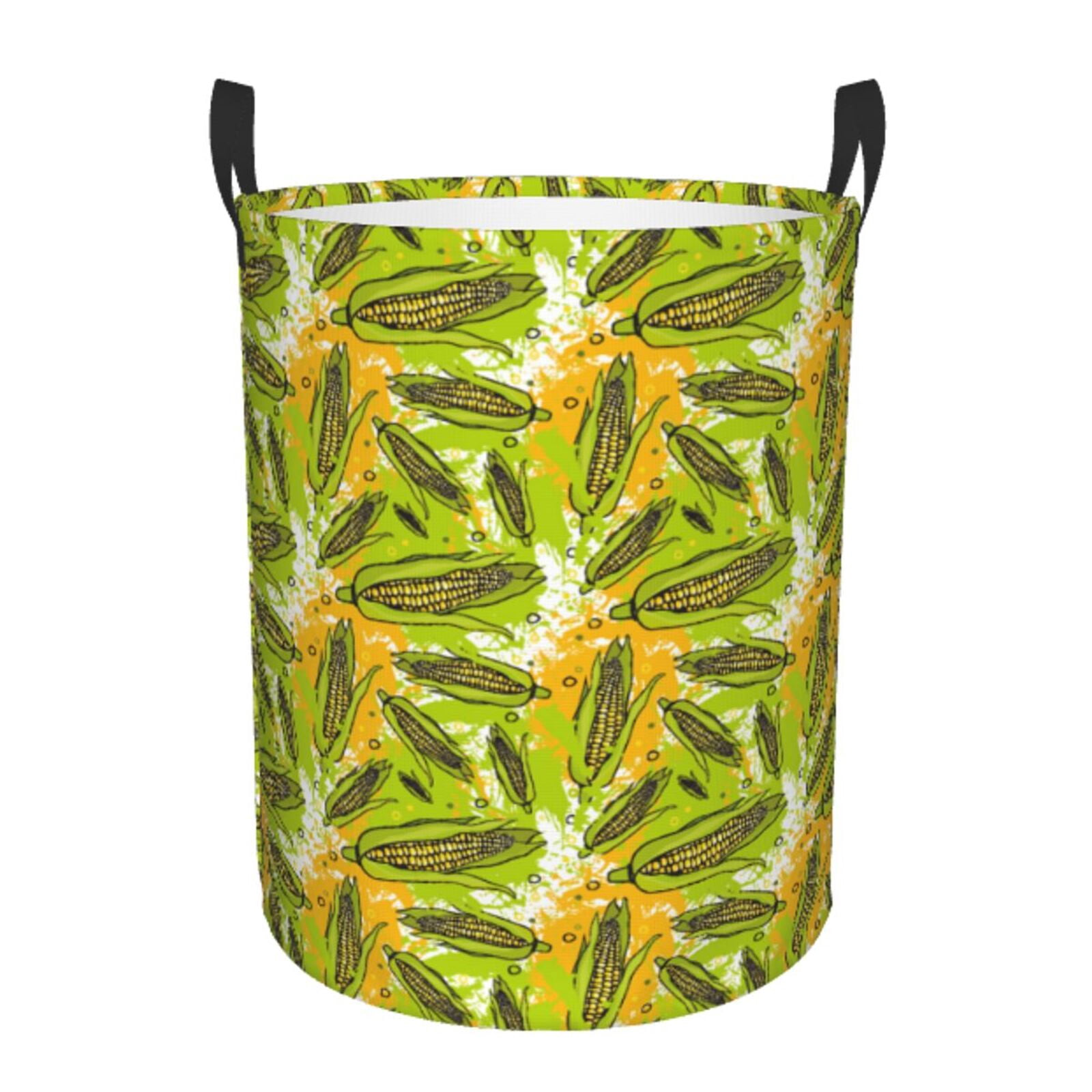 Goofa Autumn Harvest Cartoon Corn Printed Circular Hamper,Laundry ...