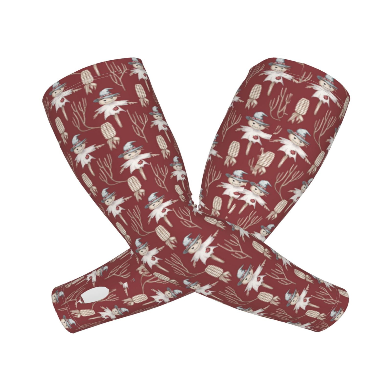 Goofa Autumn Scarecrow Harvest Joy Pattern UV Sun Protection Arm ...