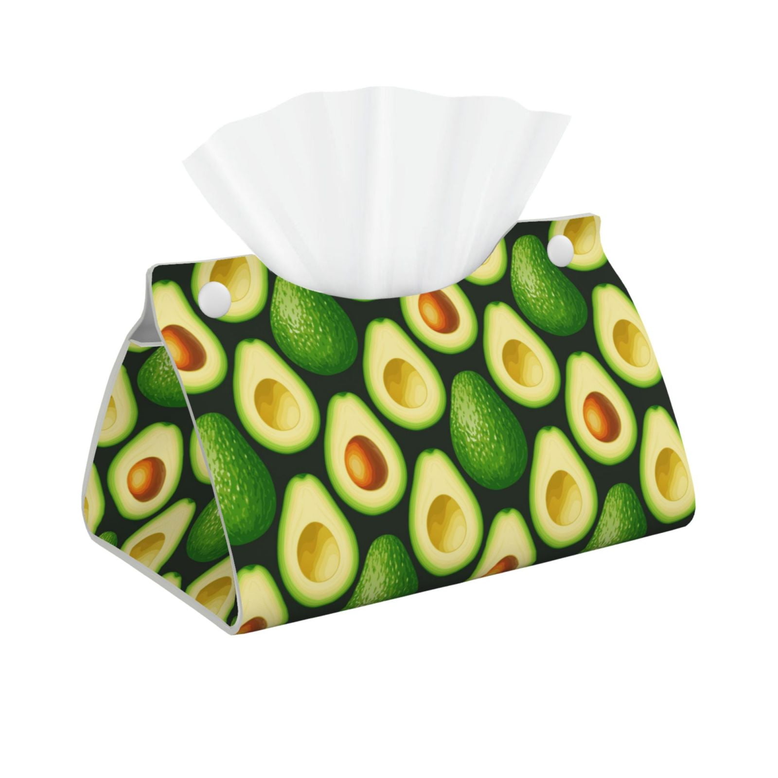 Goofa Avocado Pattern Triangle Square Tissue Box Cover, Modern PVC ...