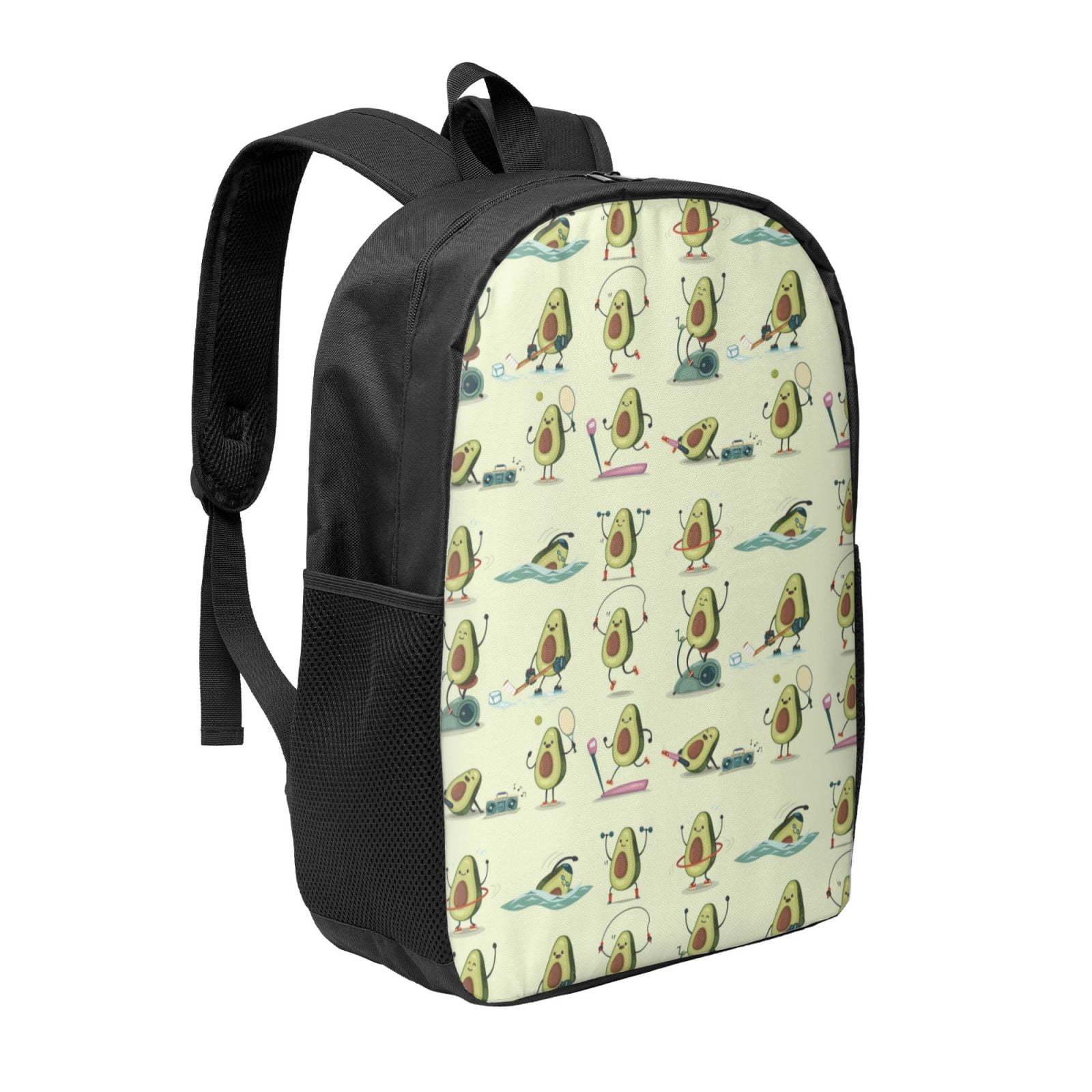Goofa Avocado for Exercise Pattern 17in Student Backpack - School ...
