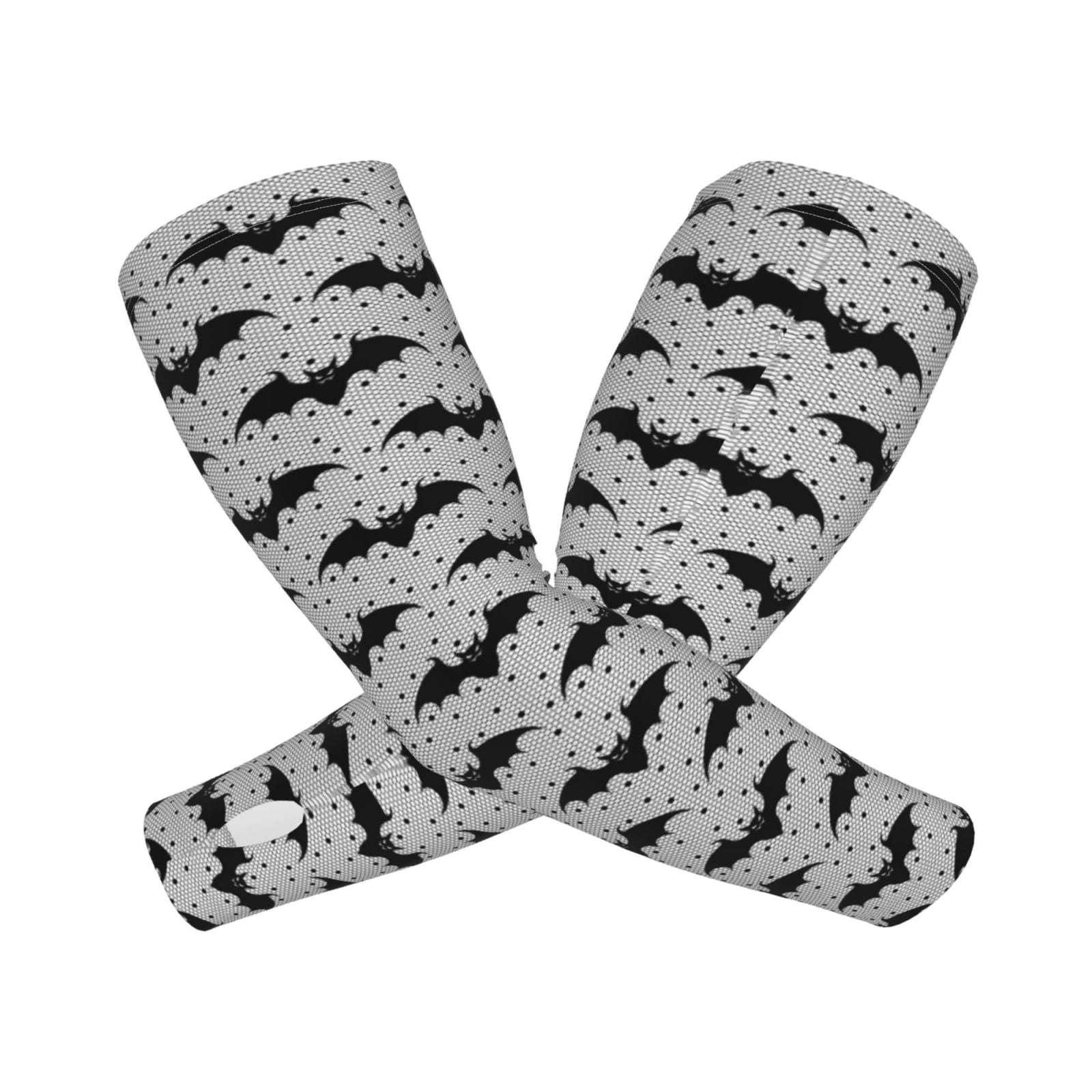 Goofa Bat Pattern UV Sun Protection Arm Sleeves, UPF 50 Sports Cooling ...