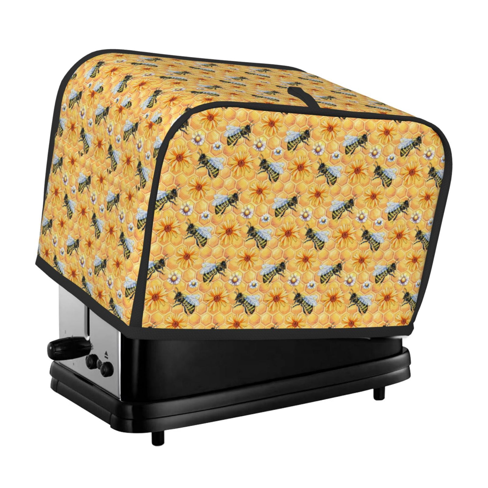 Goofa Bee Wasp Print Toaster Cover 2 Slice, Two Slice Bread Machine ...