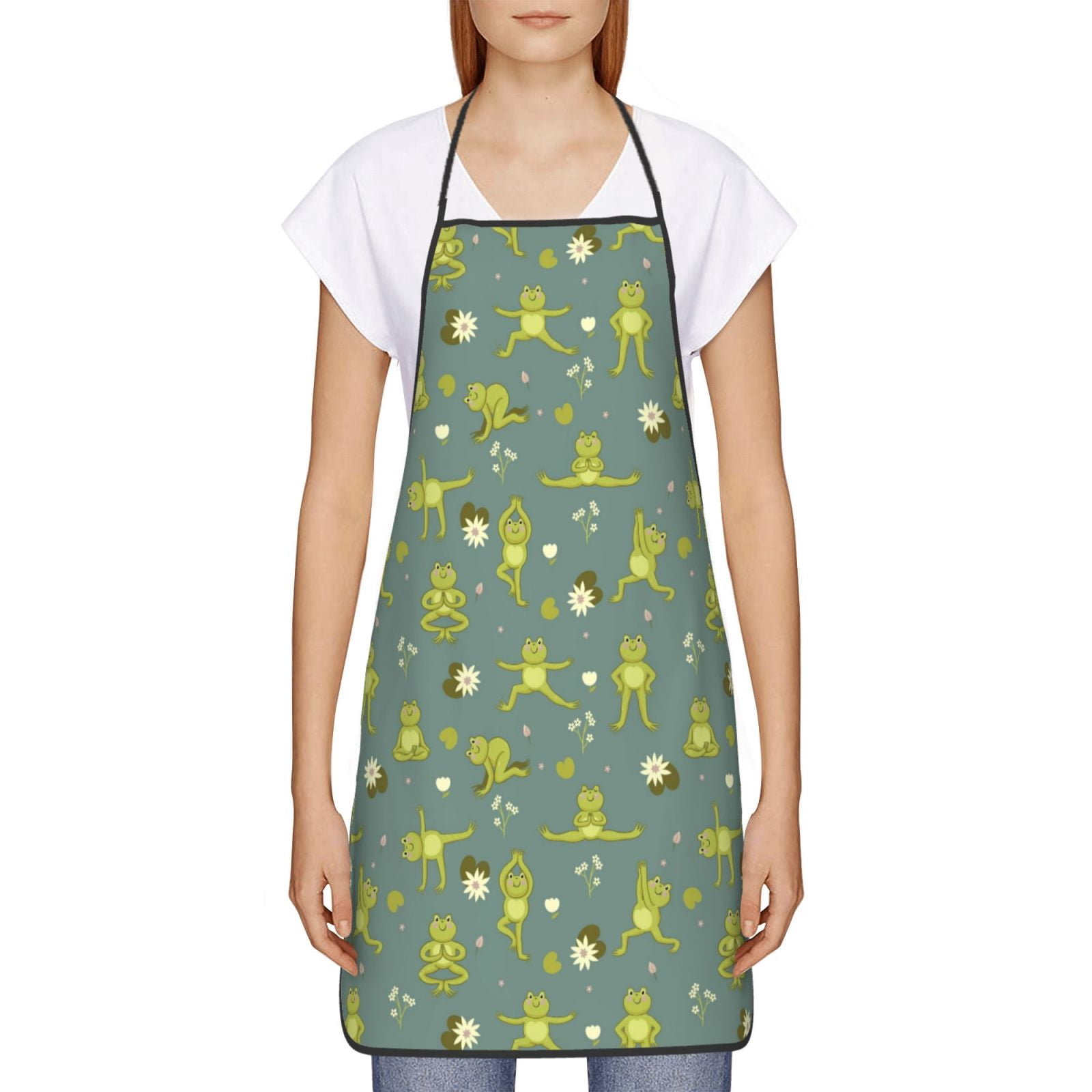 Goofa Bib Apron, Unisex Aprons Adjustable Waterdrop Resistant Cooking ...