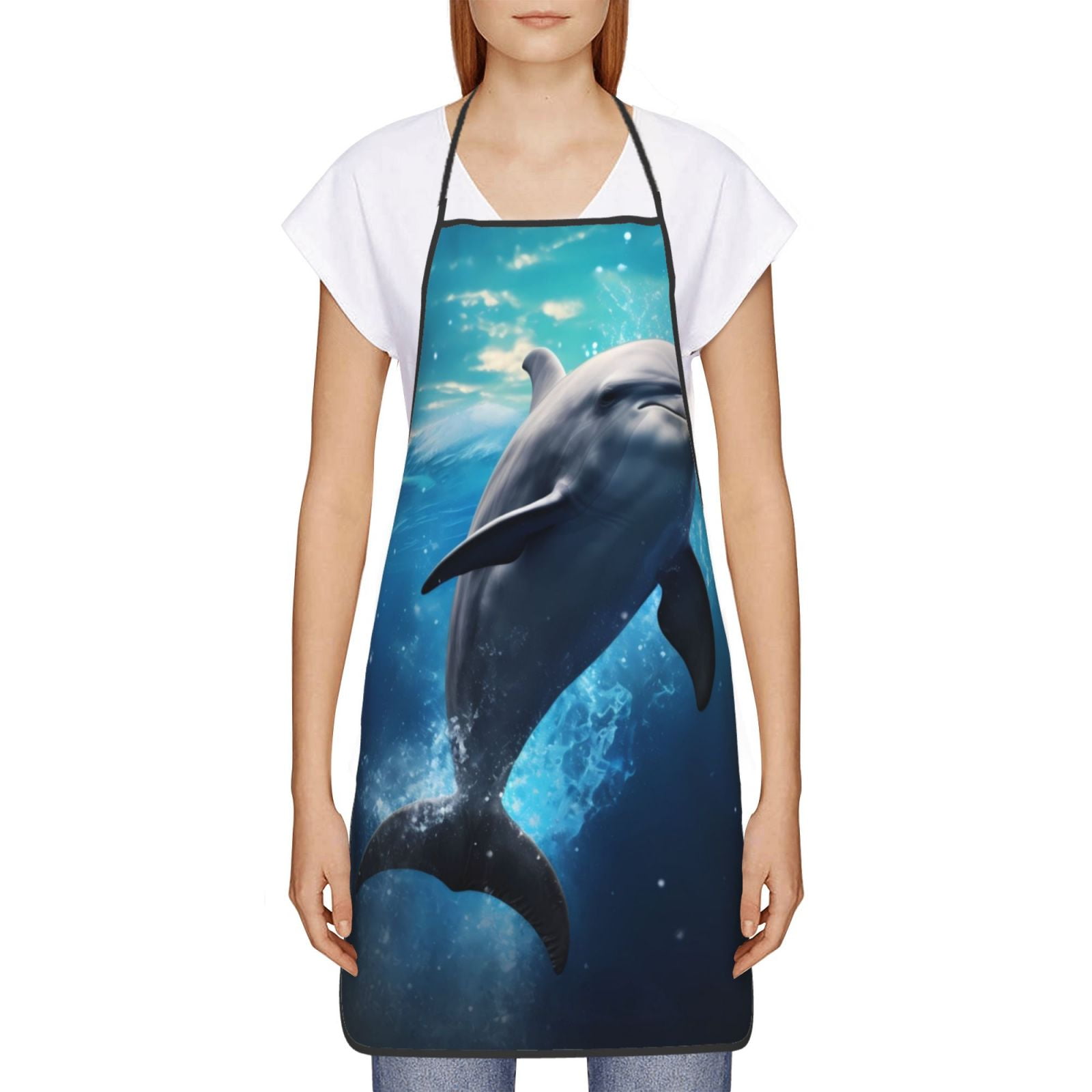 Goofa Bib Apron, Unisex Aprons Adjustable Waterdrop Resistant Cooking ...