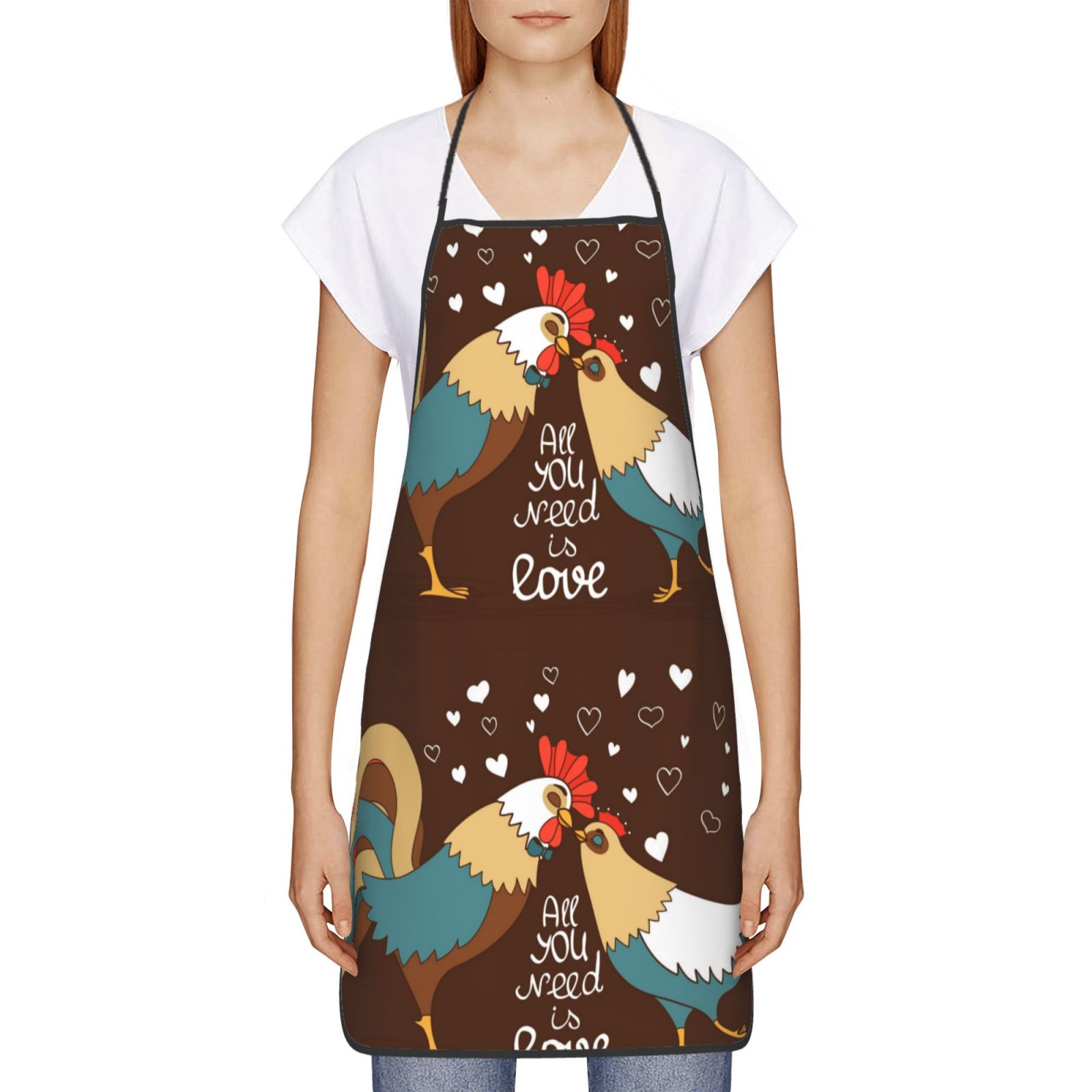 Goofa Bib Apron, Unisex Aprons Adjustable Waterdrop Resistant Cooking ...