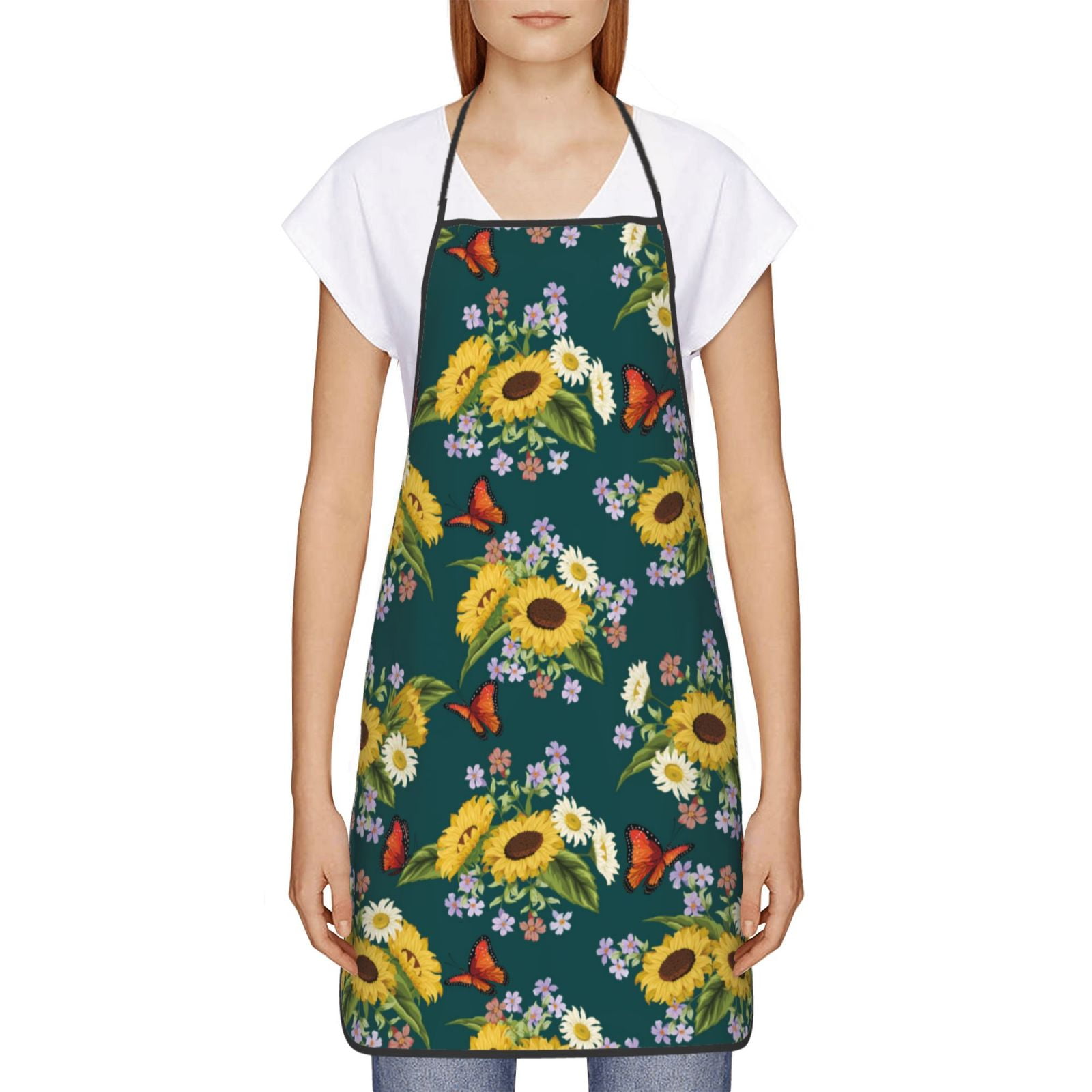 Goofa Bib Apron, Unisex Aprons Adjustable Waterdrop Resistant Cooking ...