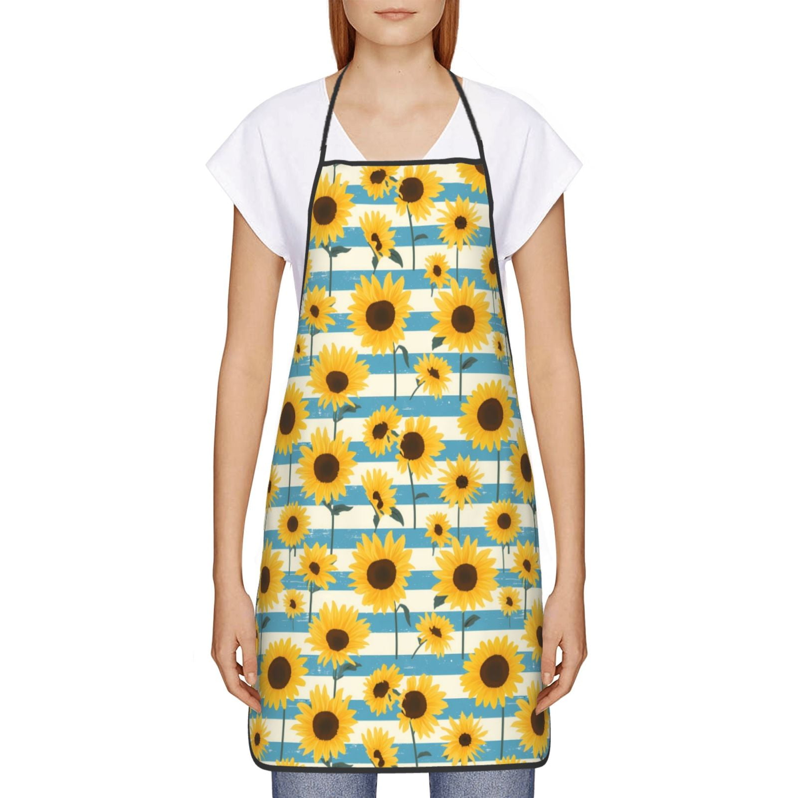 Goofa Bib Apron, Unisex Aprons Adjustable Waterdrop Resistant Cooking ...