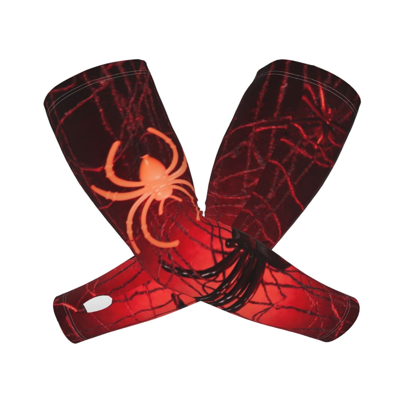 Goofa Black Spider Web With Spiders Pattern UV Sun Protection Arm ...