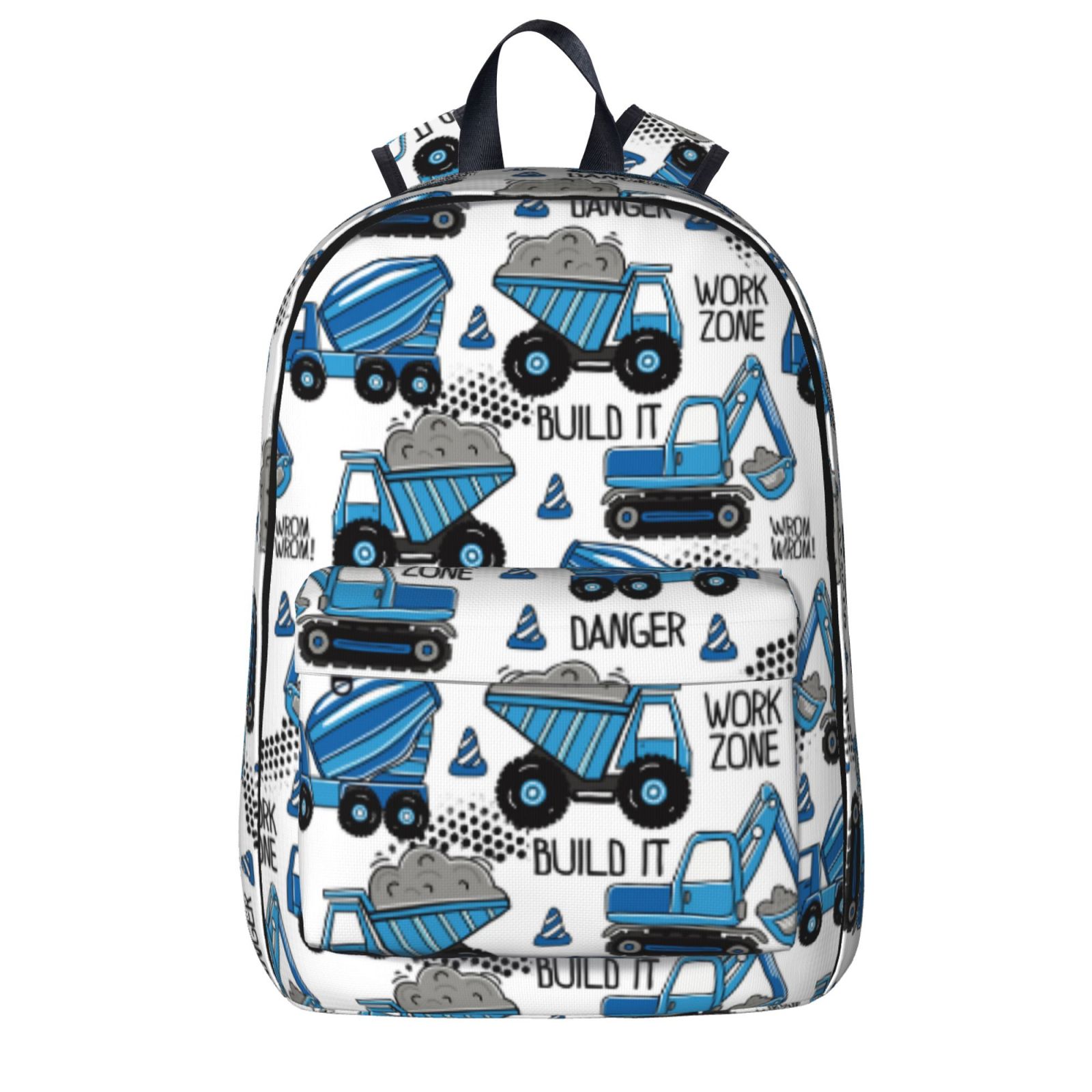 Goofa Blue Excavator Printed Backpack,Laptop Backpack,Durable Anti ...