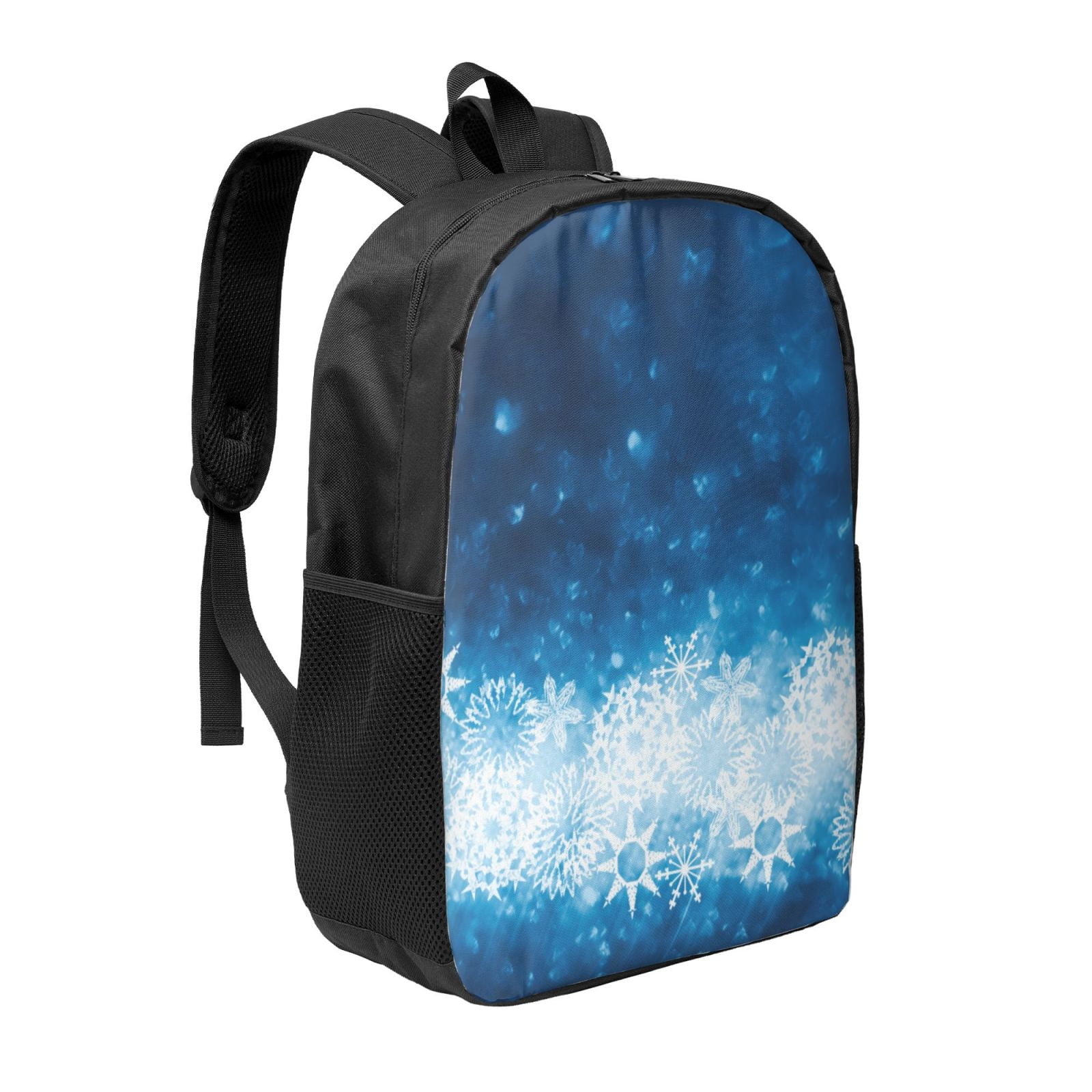 Goofa Blue Glitter Sparkles Pattern 17in Student Backpack - School ...