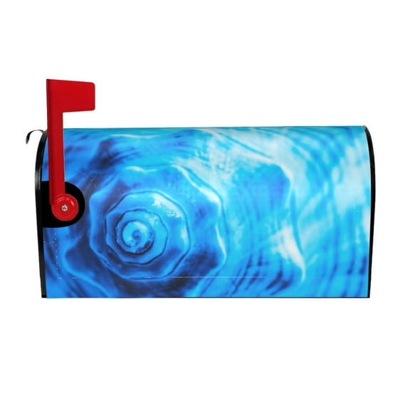 Goofa Blue Shell Pattern Mailbox Cover, Mailbox Decoration with ...