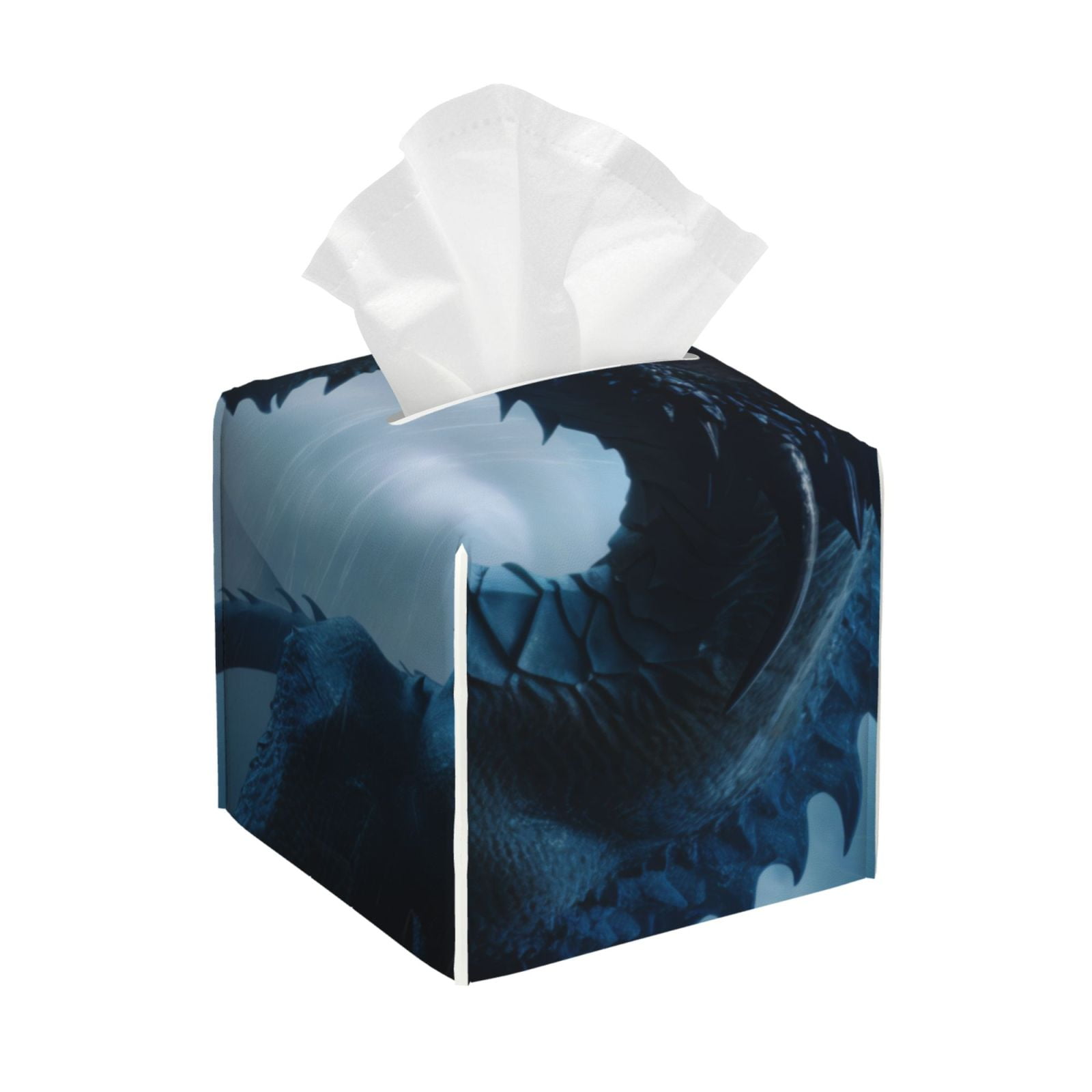 Goofa Blue Thunder Storm Dragon Tissue Box Cover PVC Leather Tissue ...