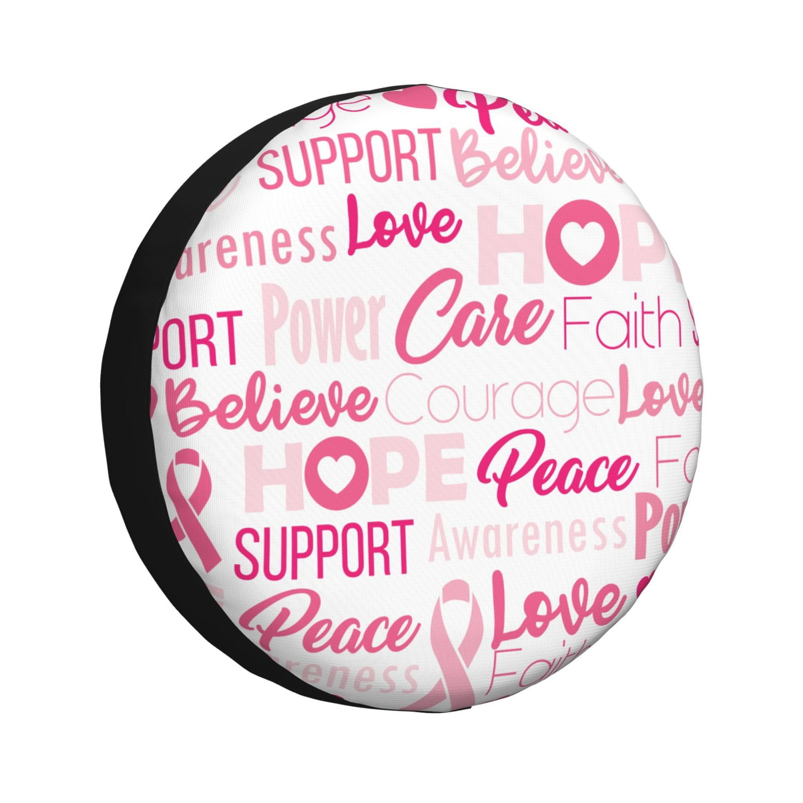 Goofa Breast Cancer Pink Ribbons Awareness (2) Pattern Universal Tire ...