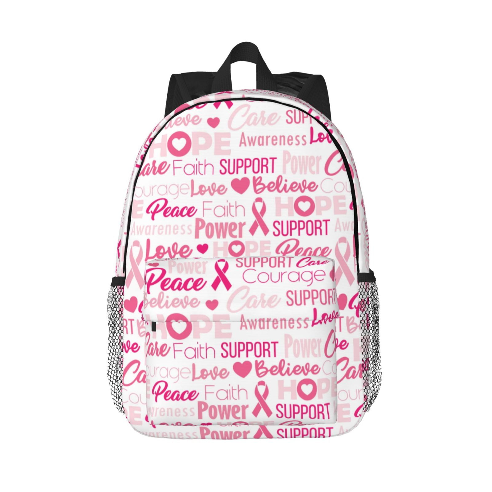 Goofa Breast Cancer Ribbons Awareness Pattern Lightweight Student ...