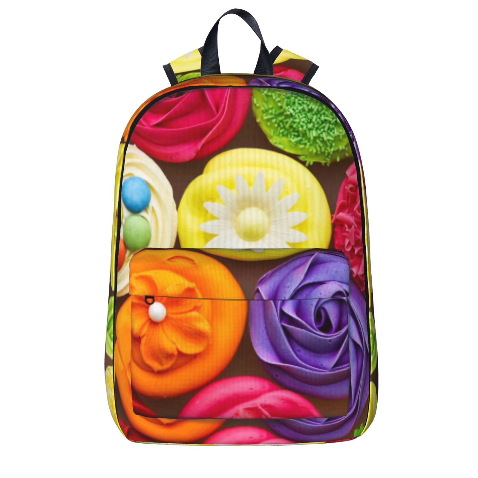 Goofa Brightly Colored Cupcakes Printed Backpack,Laptop Backpack ...