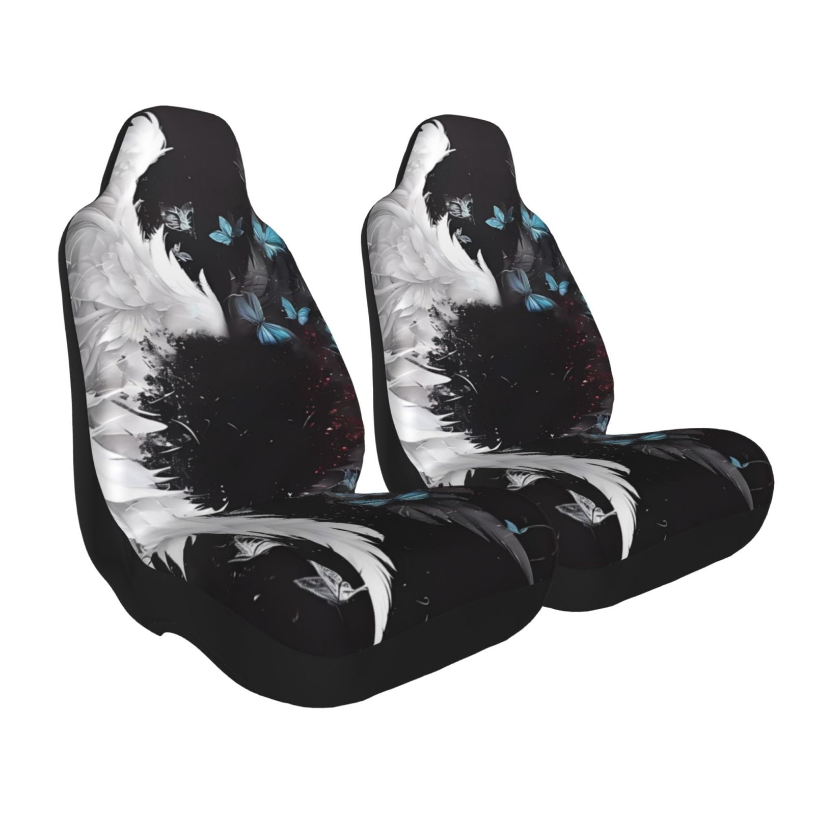 Goofa Butterfly Angel Wings Art Printed Car Seat Covers, Automotive ...