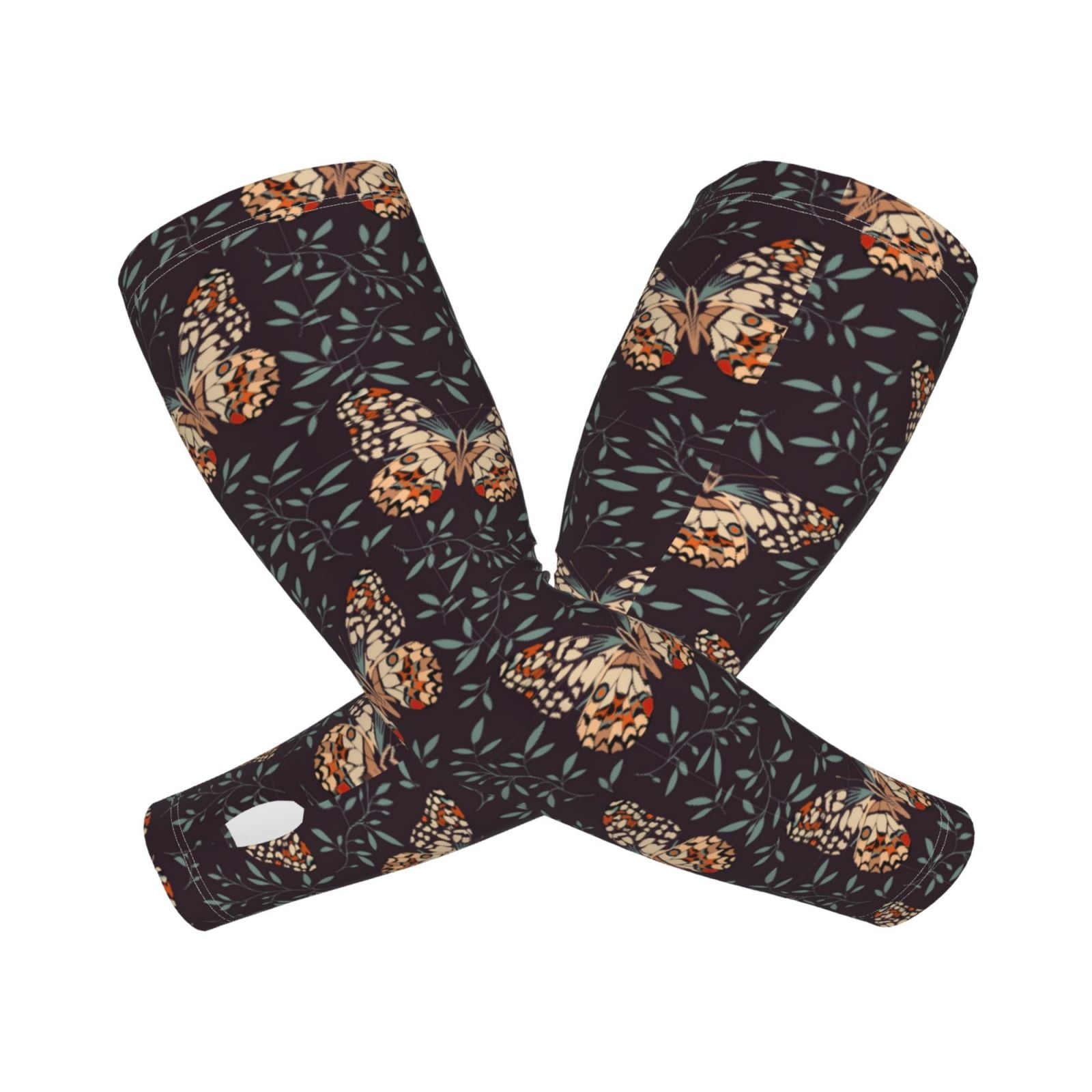 Goofa Butterfly1 Pattern UV Sun Protection Arm Sleeves, UPF 50 Sports ...